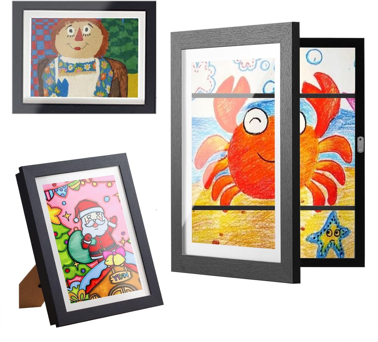 Amazon.com: Kids Art Frames, 8.5x11 Front Opening Kids Artwork Frames ...