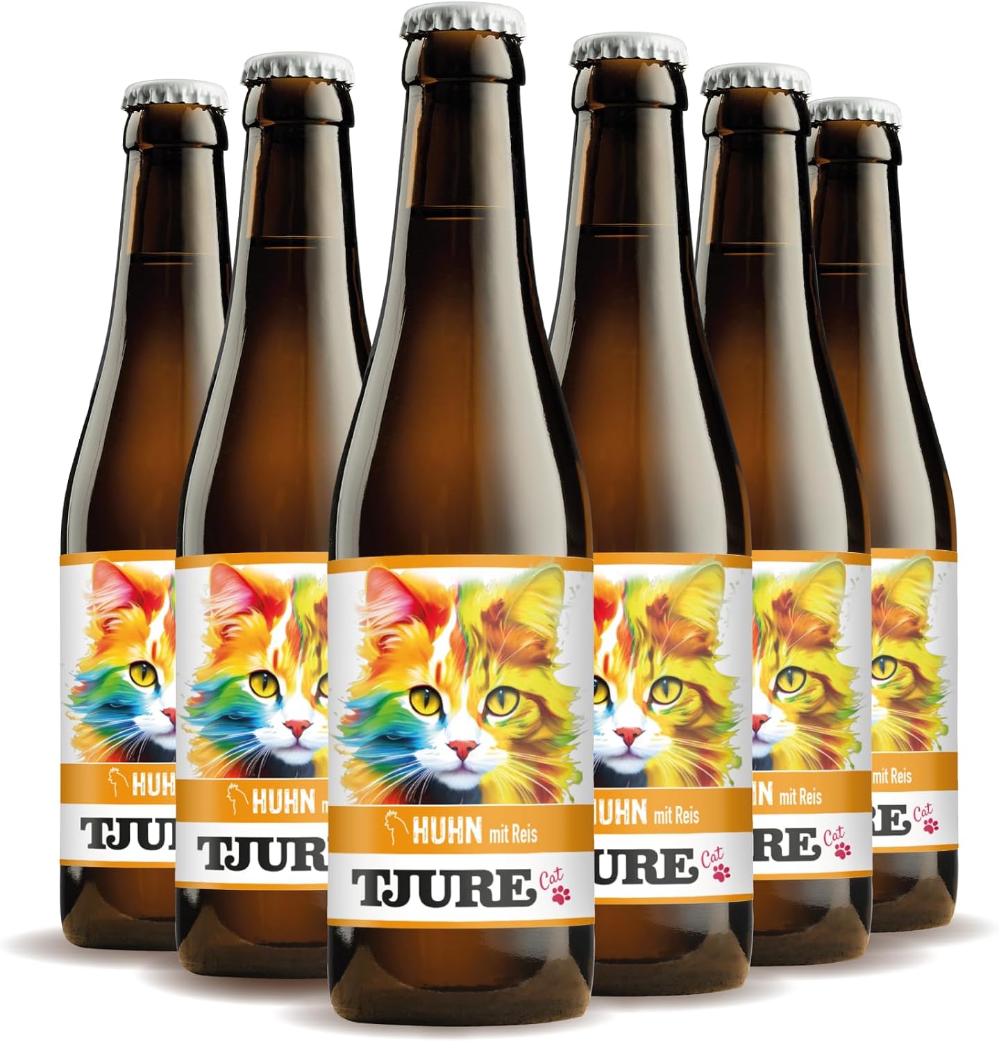 TJURE Katzen Smoothie Huhn 6 x 220 ml | Katzen Leckerli ohne Zucker und ...