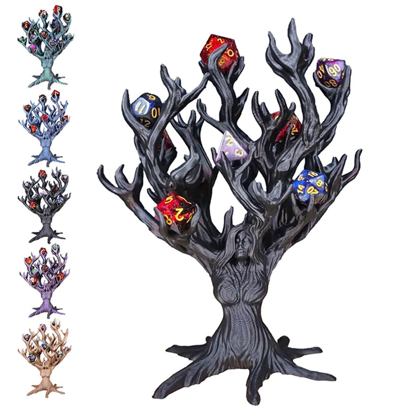 Amazon.com: YAMSLAM Dice Rack Tree Sculpture, Tree Goddess Dice Tray ...