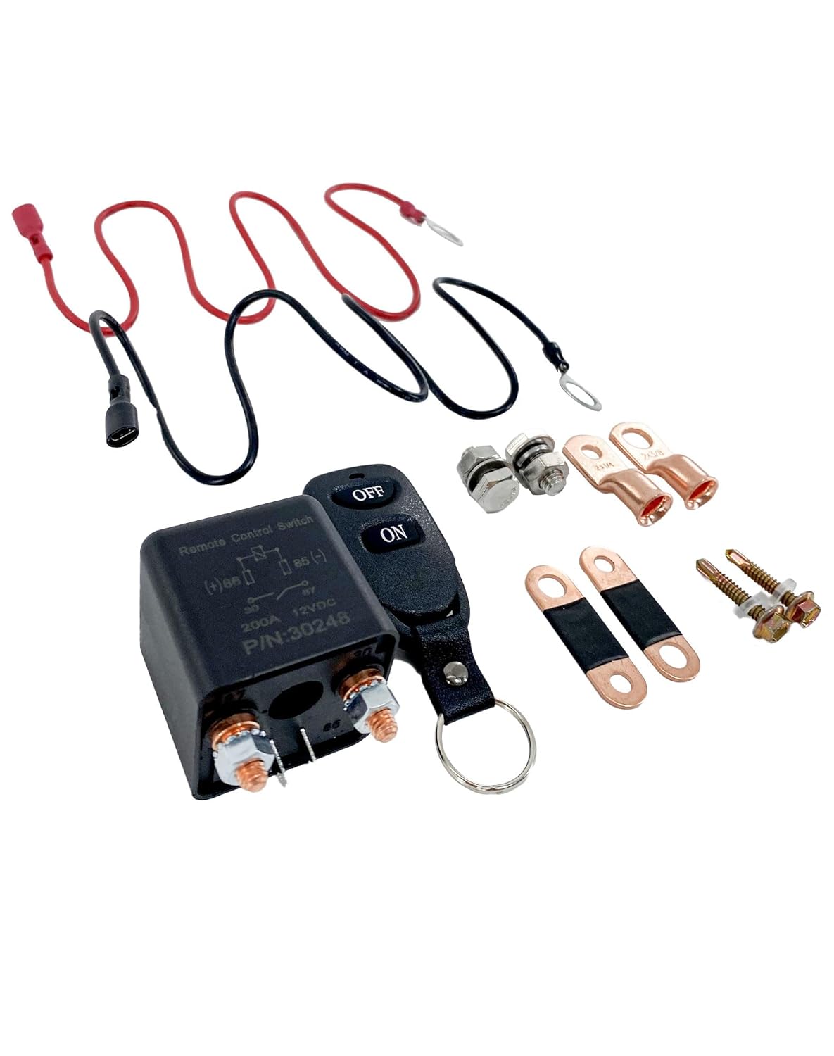 Amazon.com: Farpida 3/8" Side Post Remote Battery Disconnect Switch 12V ...