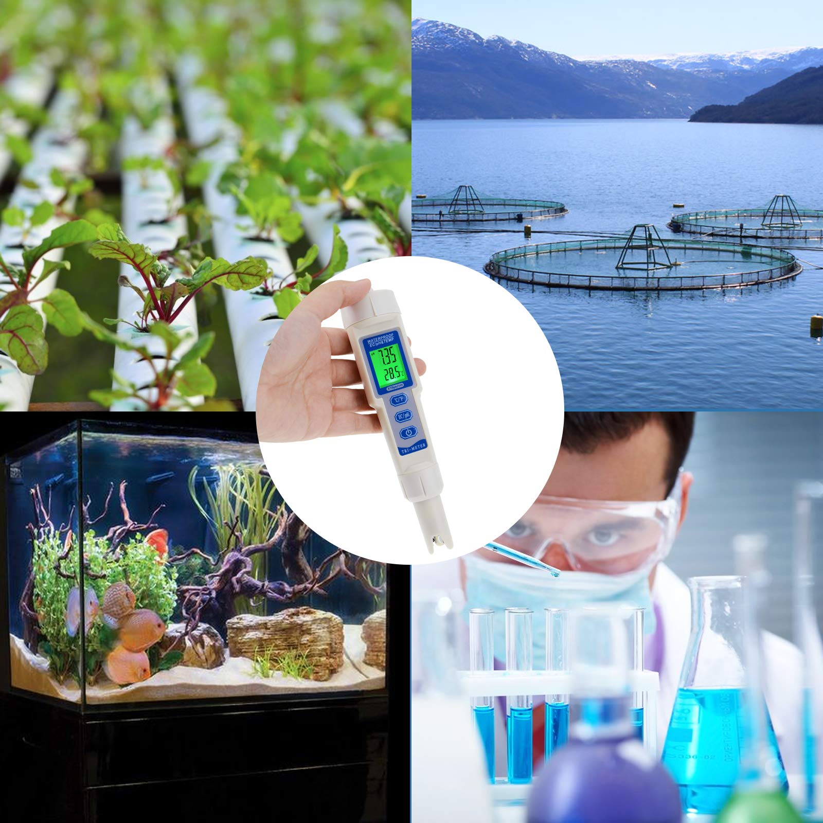 3 in 1 Water Quality Multi-Parameter pH EC Temperature...B07RK6TSNR ...