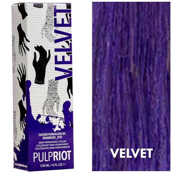 Amazon.com : Pulp Riot Semi-Permanent Hair Color 4oz- Velvet : Beauty ...