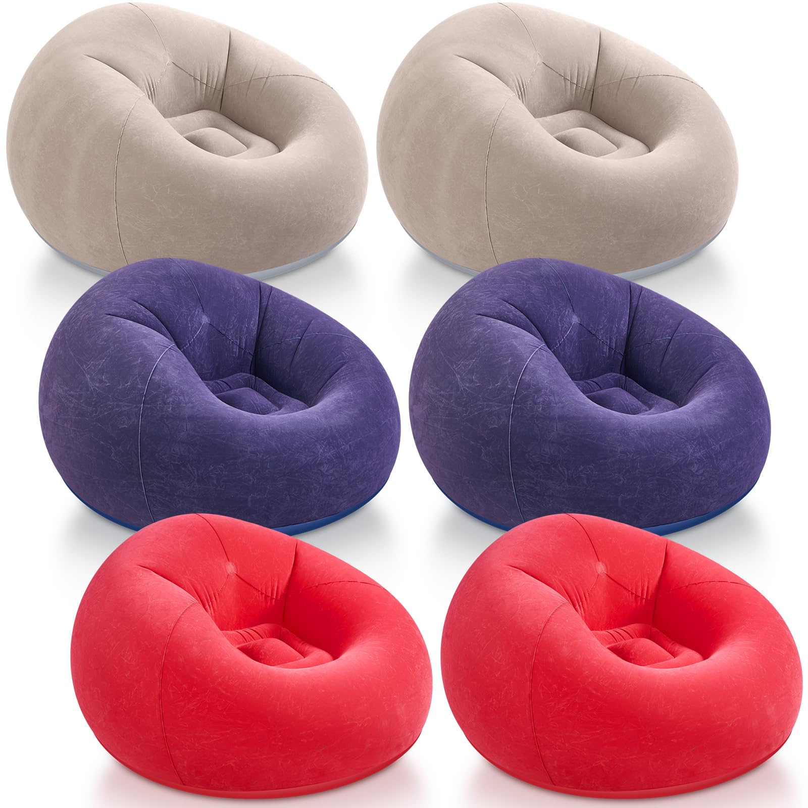 Amazon.com: Realspring Inflatable Bean Bag Chairs Blow up Chairs ...