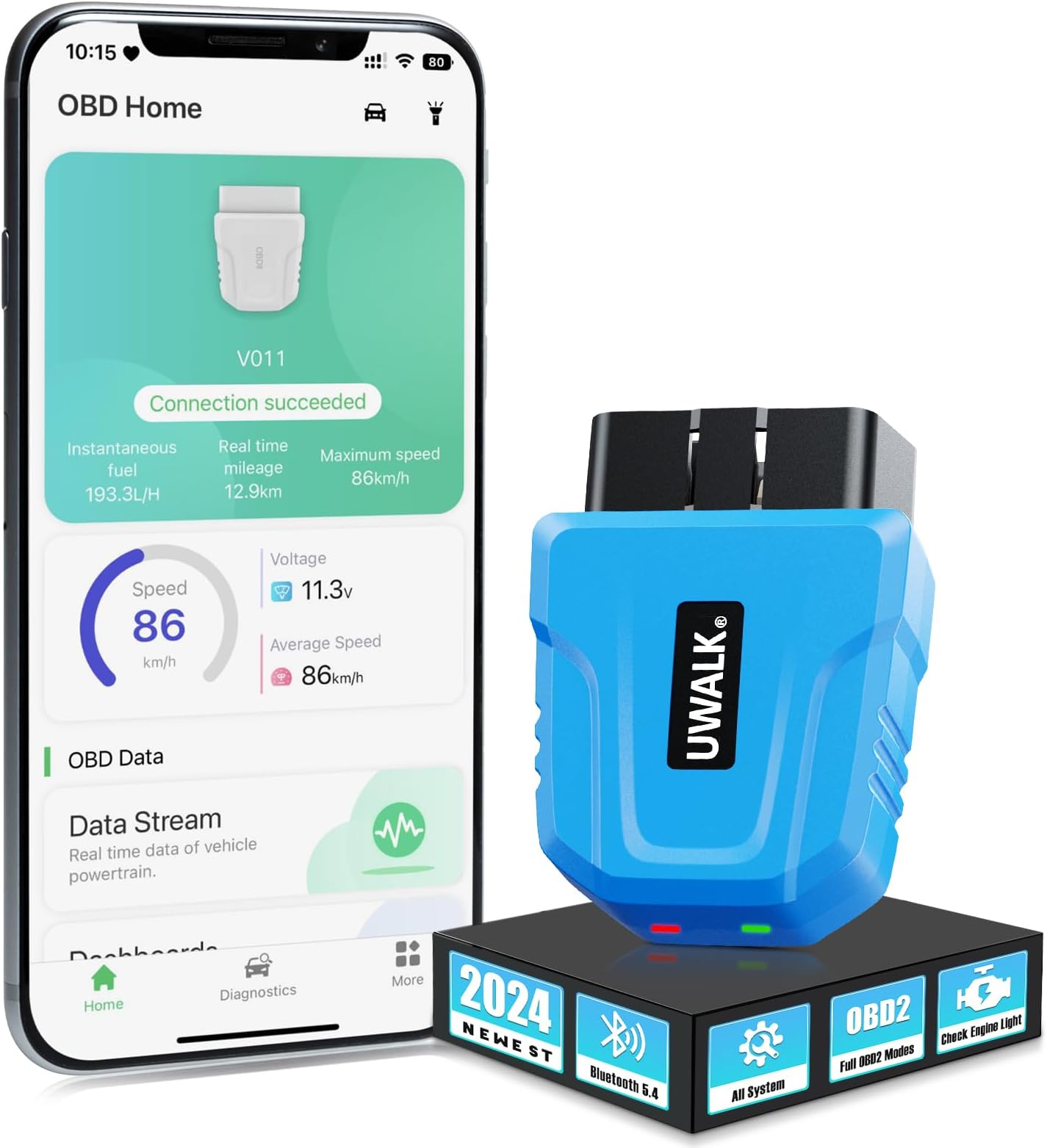 Amazon.fr : TOPDON Topscan Lite Scanner OBD2 Bluetooth, Outil de Diagnostic sans Fil OBDII pour ...