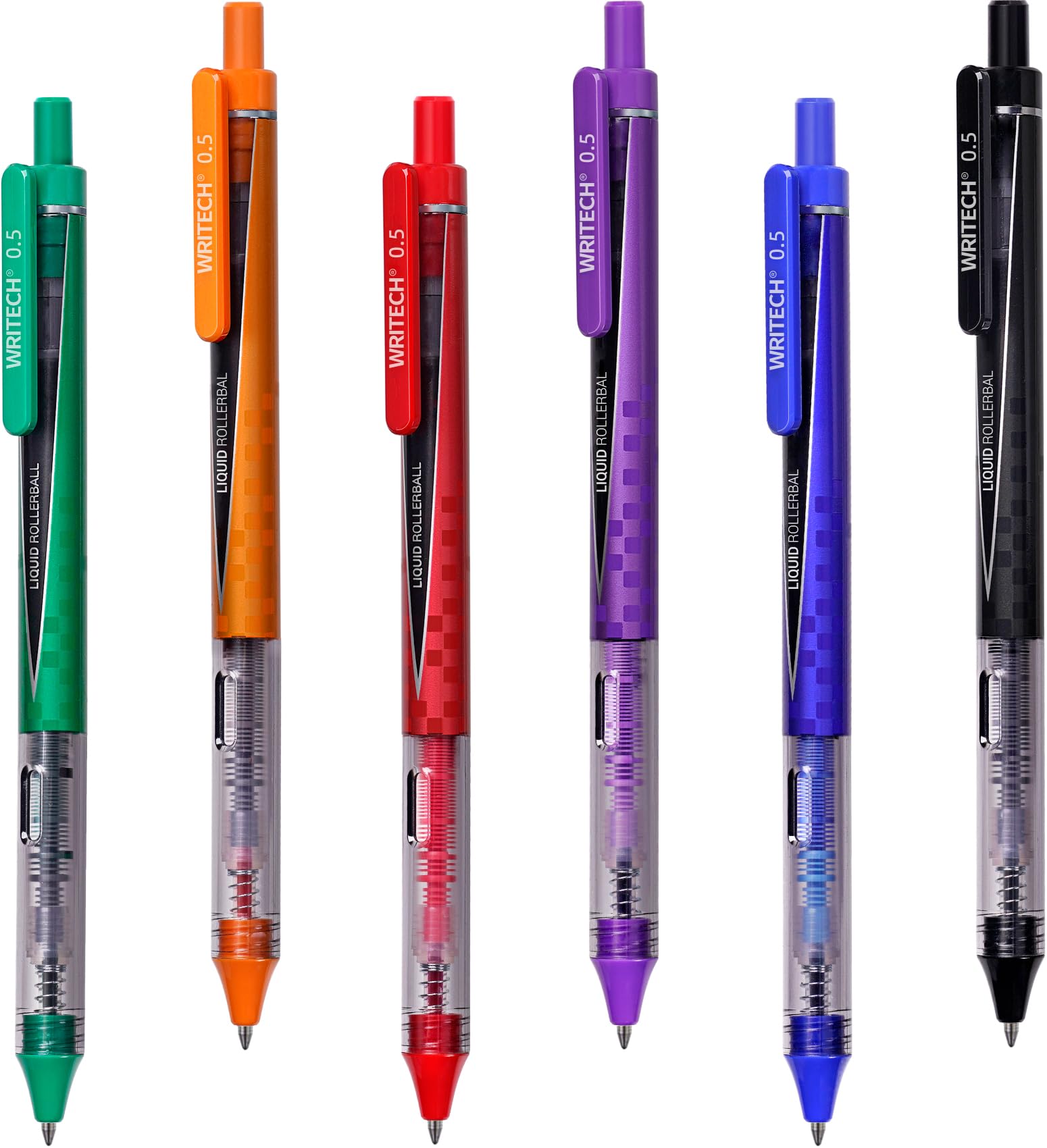 Amazon.com: WRITECH Liquid Ink Rollerball Pens: Multicolor 0.5mm Fine ...