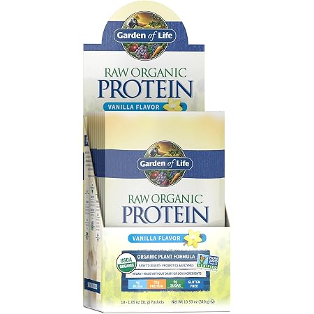 Amazon.com: Garden of Life Raw Organic Protein Vanilla Powder Packets ...