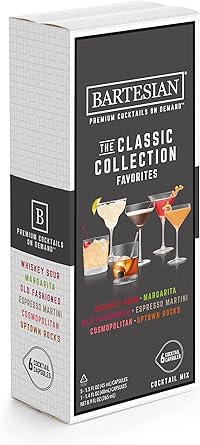 Bartesian The Classic Collection Cocktail Mixer Capsules, Variety Pack ...