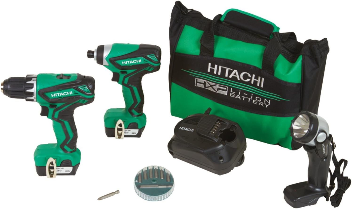 Hitachi KC10DFL2 12V Peak Lithium Ion Driver Drill & Impact Driver ...