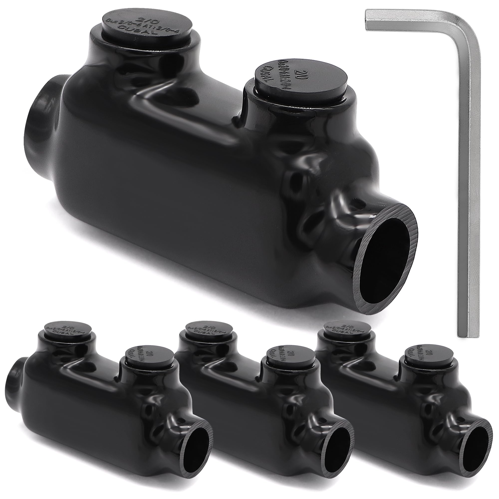 Snapklik.com : Taukealugs 4PCS Insulated in-Line Splice Connector 2/0-6 ...