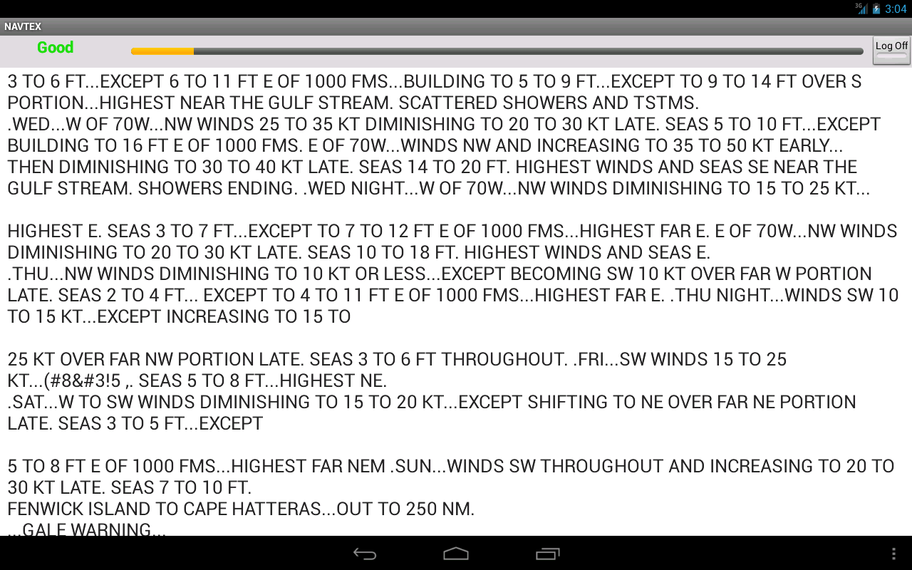 NAVTEX Decoder - Application sur Amazon Appstore
