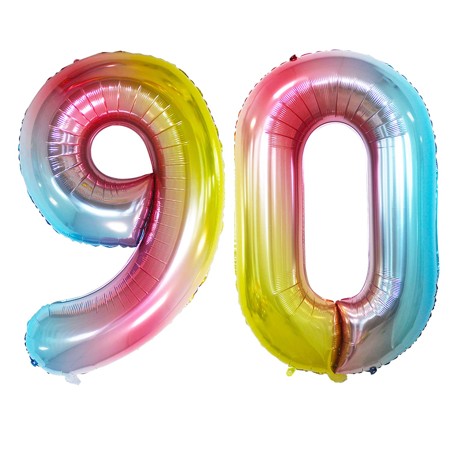 Amazon.com: GOER Number 90 Balloons for 90th Birthday Party Decorations ...