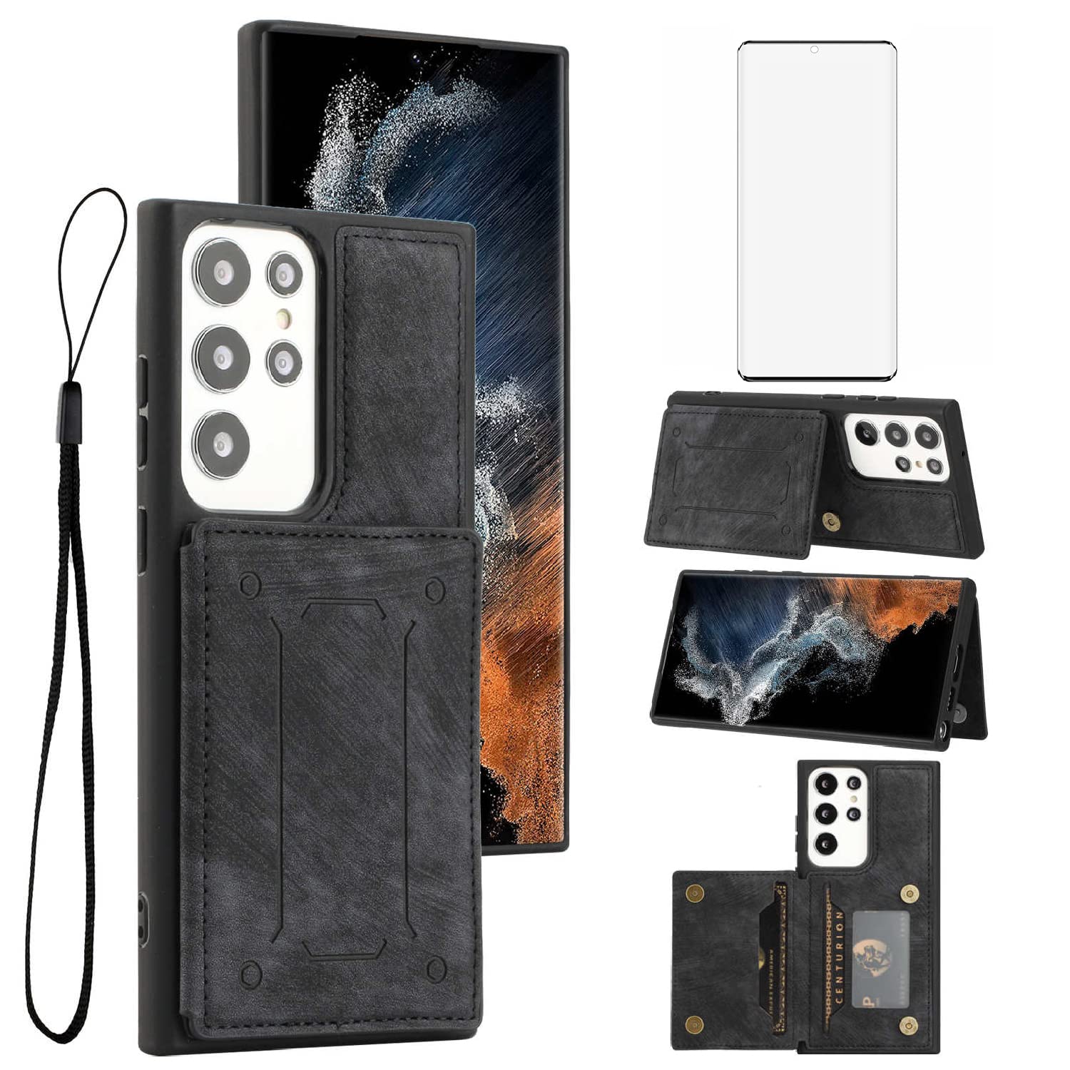 Amazon.com: Phone Case for Samsung Galaxy S22 Ultra 5G Wallet Cover ...