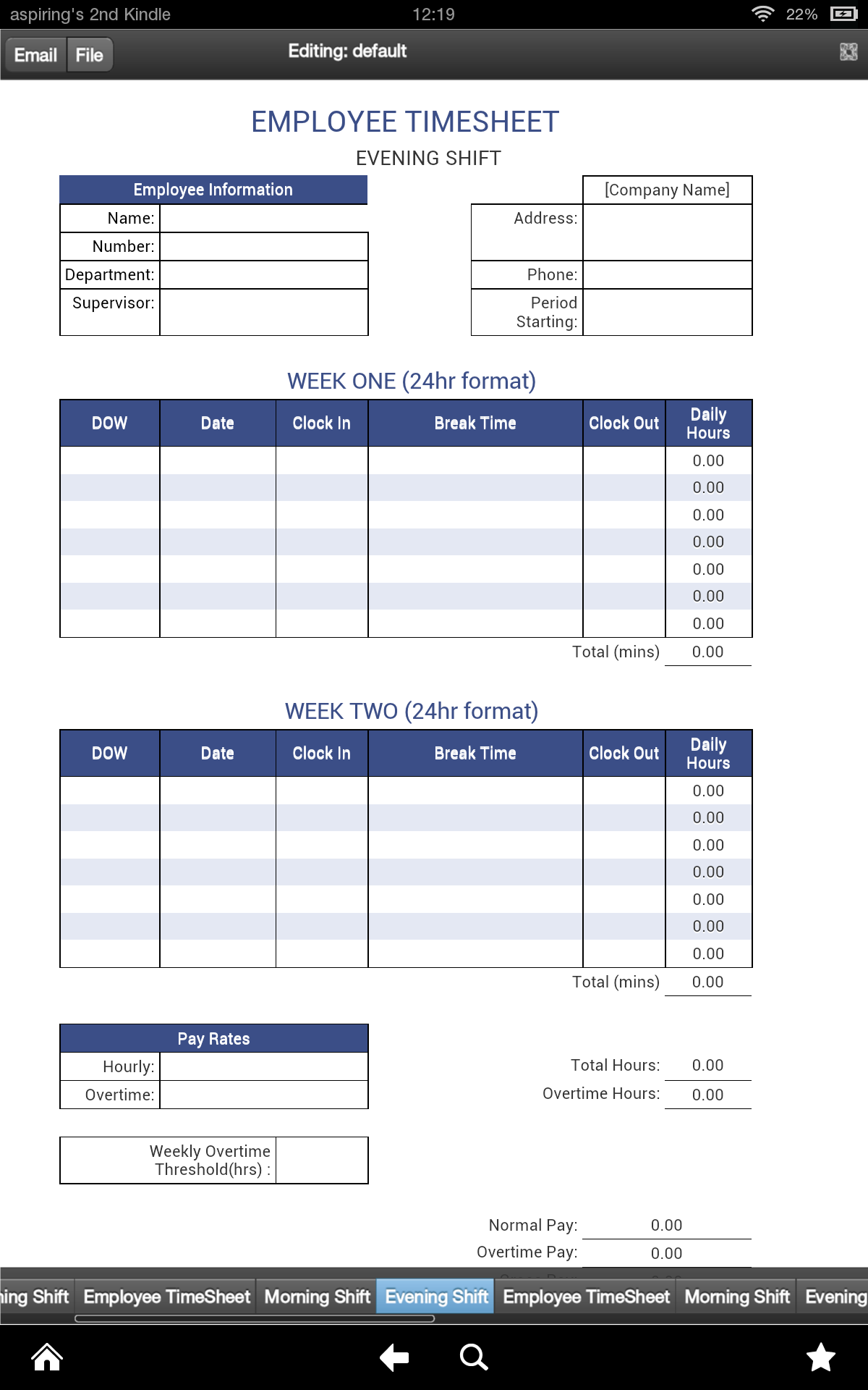 Employee Timesheets: app su Amazon Appstore
