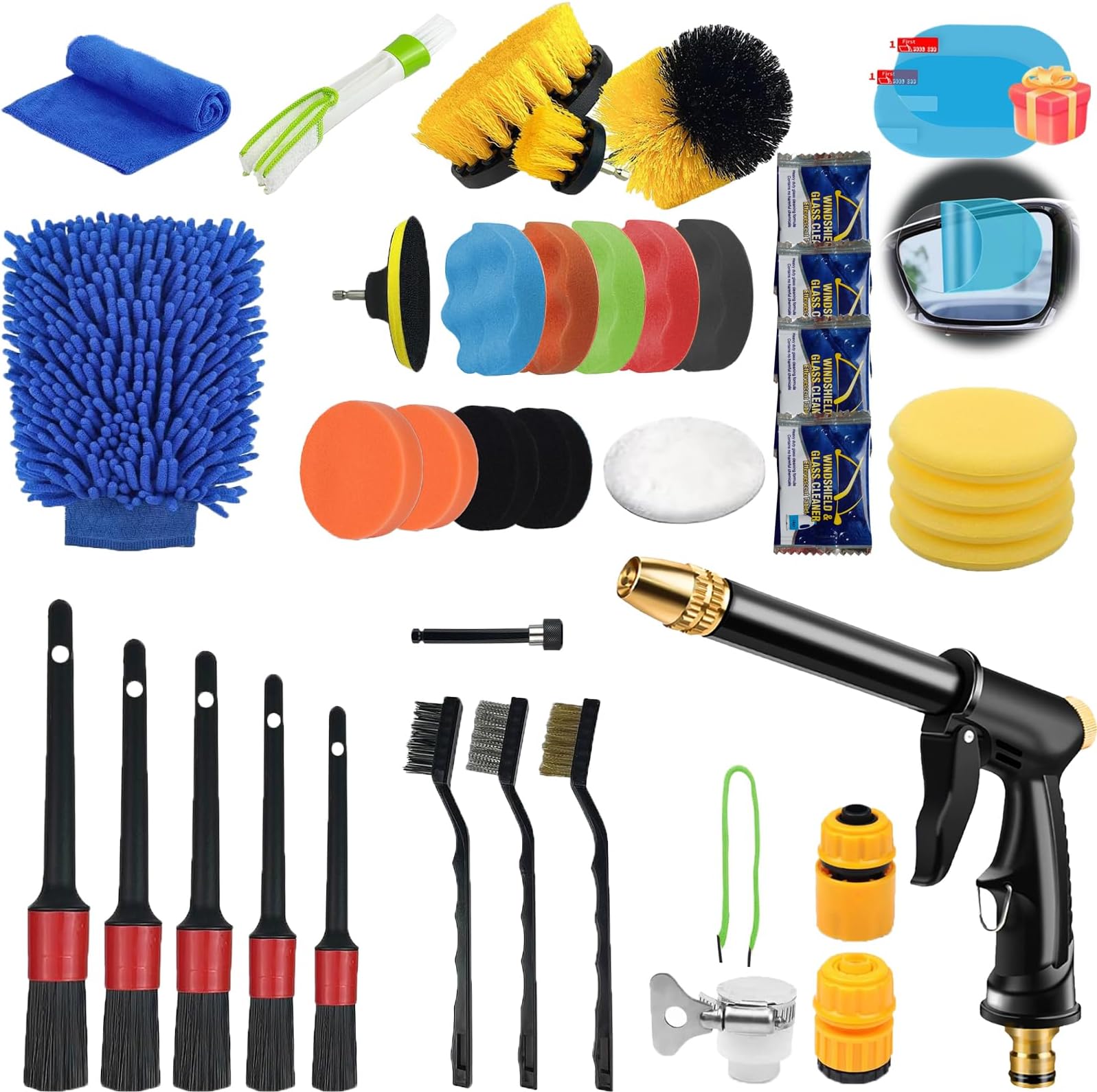 STAYOUNG 41 Piezas Kit de Limpieza de Coche - Kit de Cepillos ...