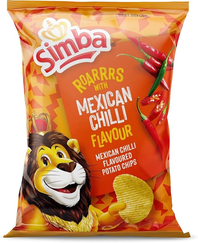 Simba LARGE Potato Chips Mexican Chilli 120g : Amazon.co.uk: Grocery