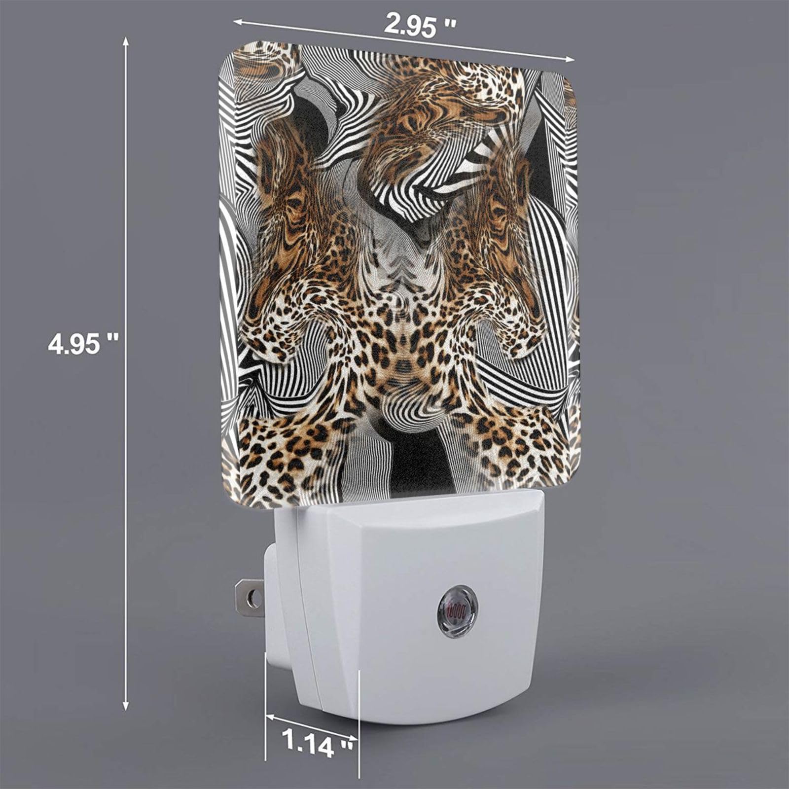 Zebra Print Night Light Bedside Desk Lamp LED Zebra Stripe Table