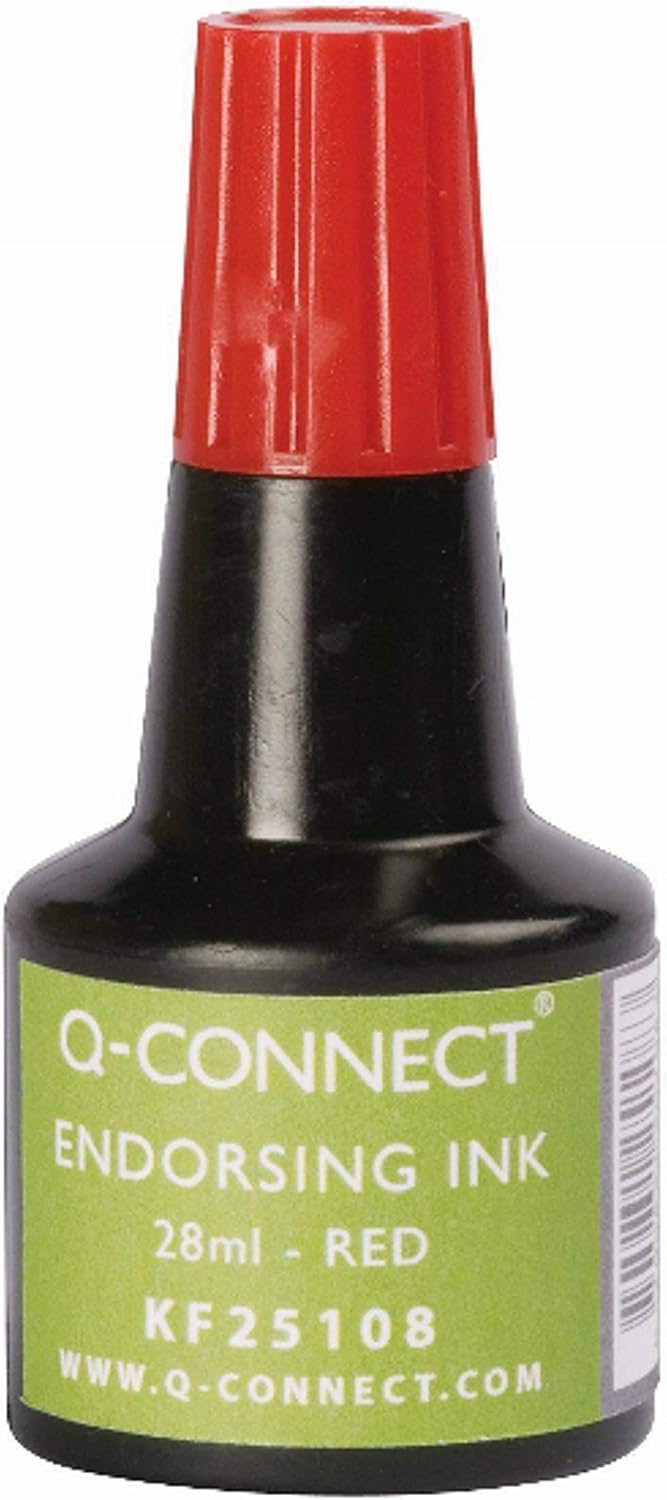 Q Connect 28ml Endorsing Ink - Red : Amazon.co.uk: Stationery & Office ...