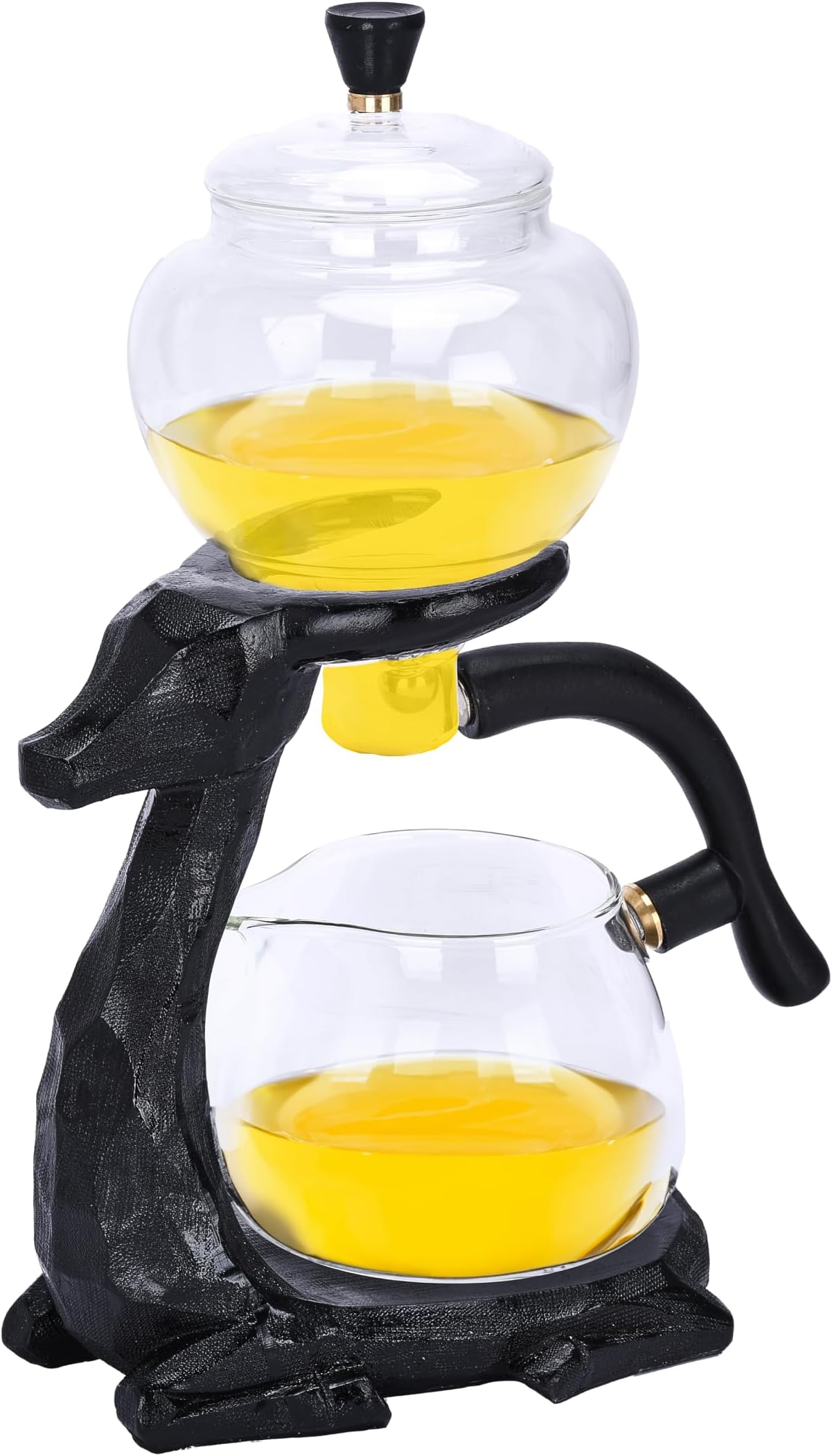 Amazon.com | Flybold Glass Semi Automatic Tea Set Set of 3 - Reindeer ...