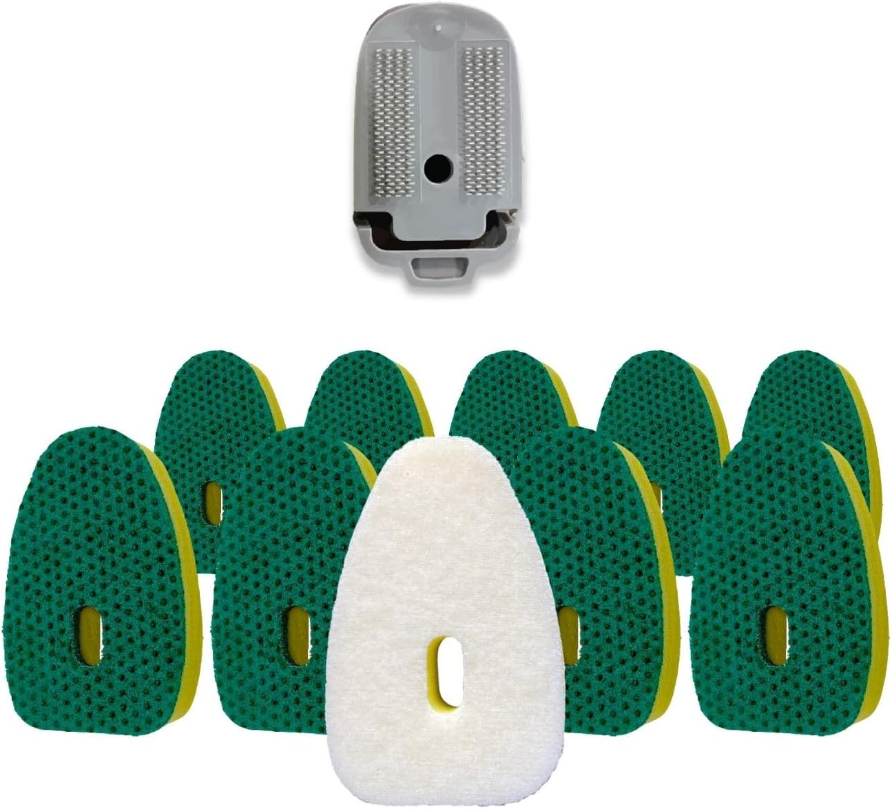 Amazon.com: Smilyeez No Plastic Heavy Duty Green Dotted Sponge Refill ...