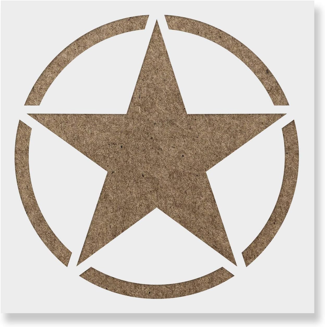 Amazon.com : Military Star Stencil - Army Stencils, Us Army Stencil ...