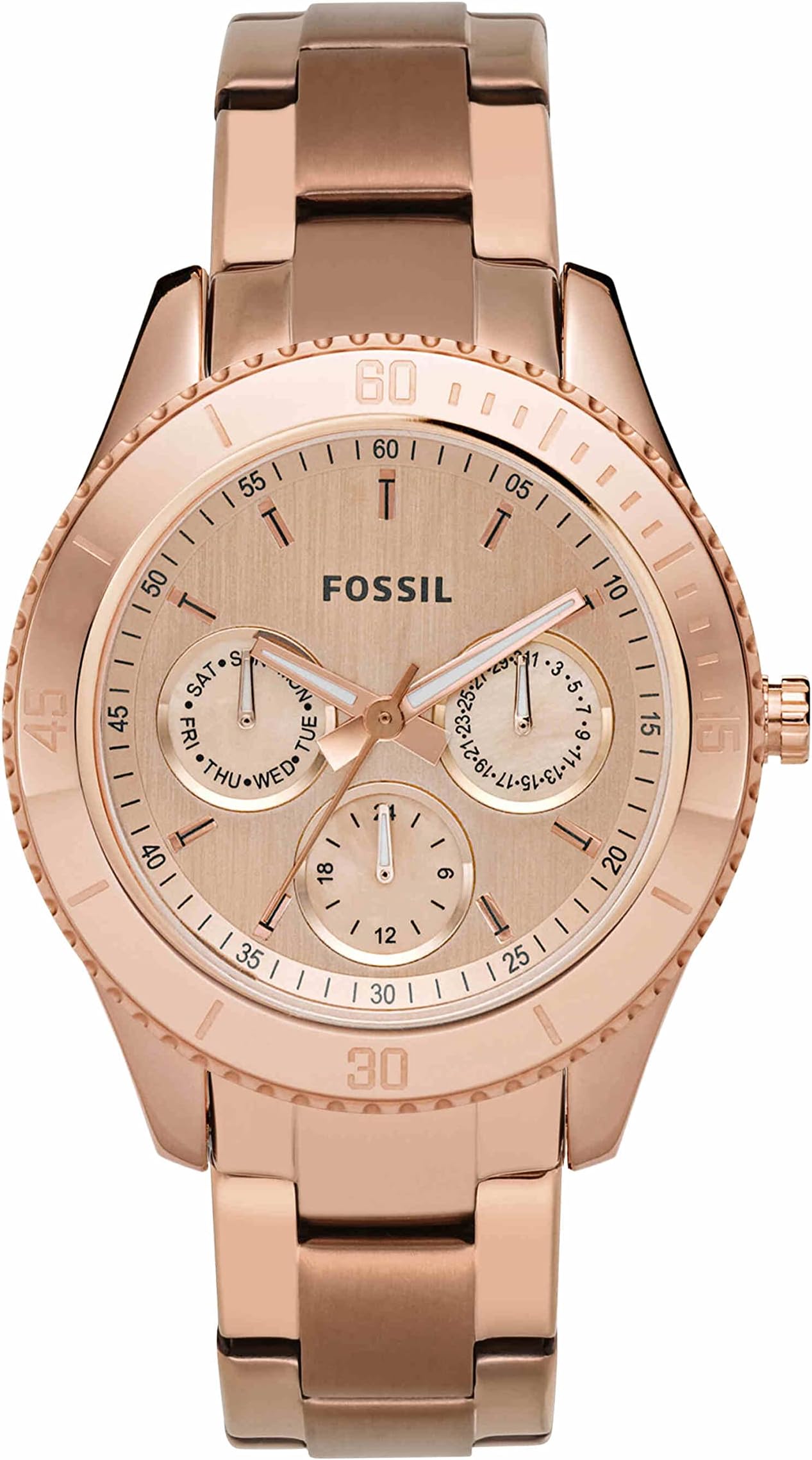 Fossil Analog Rose Gold Dial Women's Watch-ES2859 : Amazon.in: Watches
