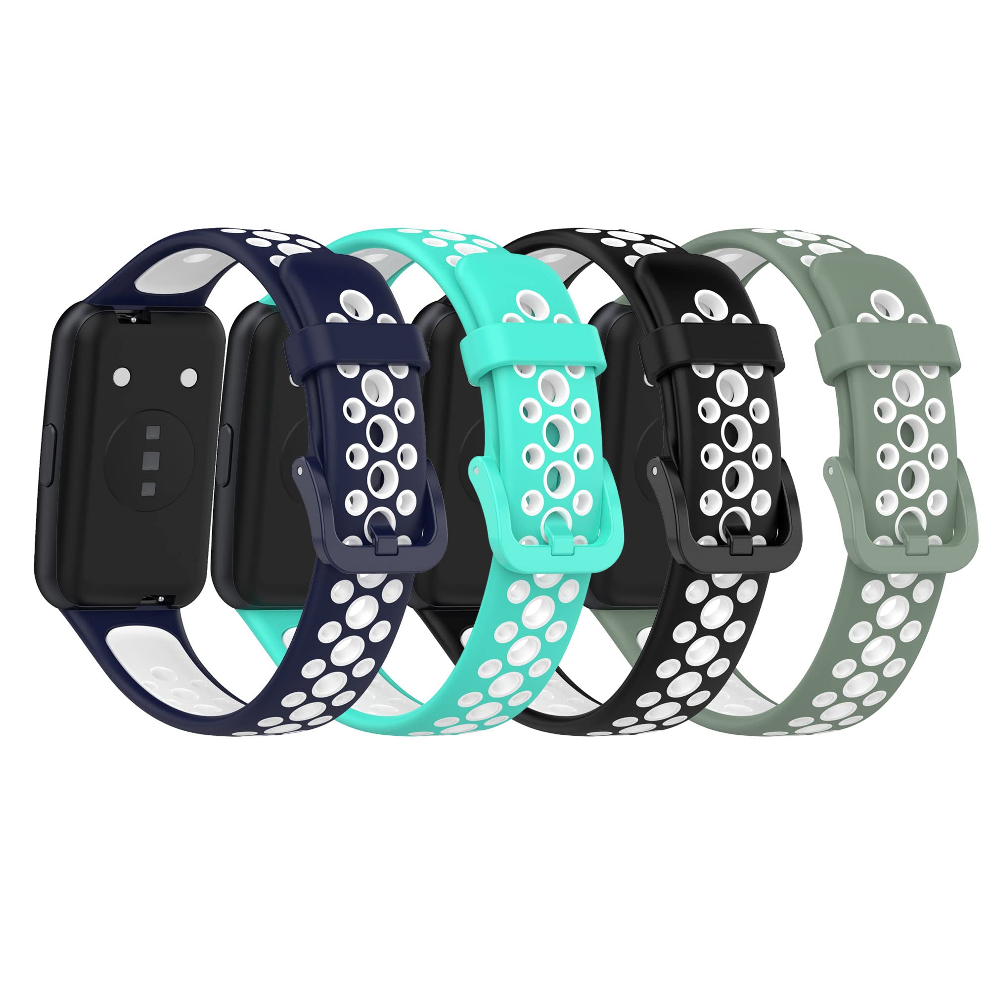 Amazon.com: FitTurn [4Pack Bands for FITVII Slim Smartwatch, Two-color ...