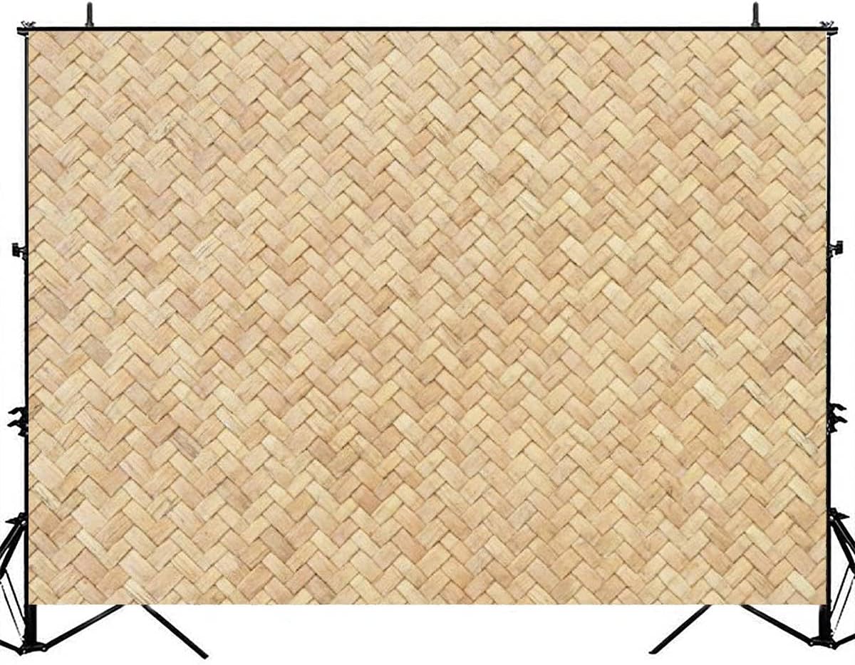 Amazon.com : Woven Bamboo Texture Photography Backdrop Photographer ...