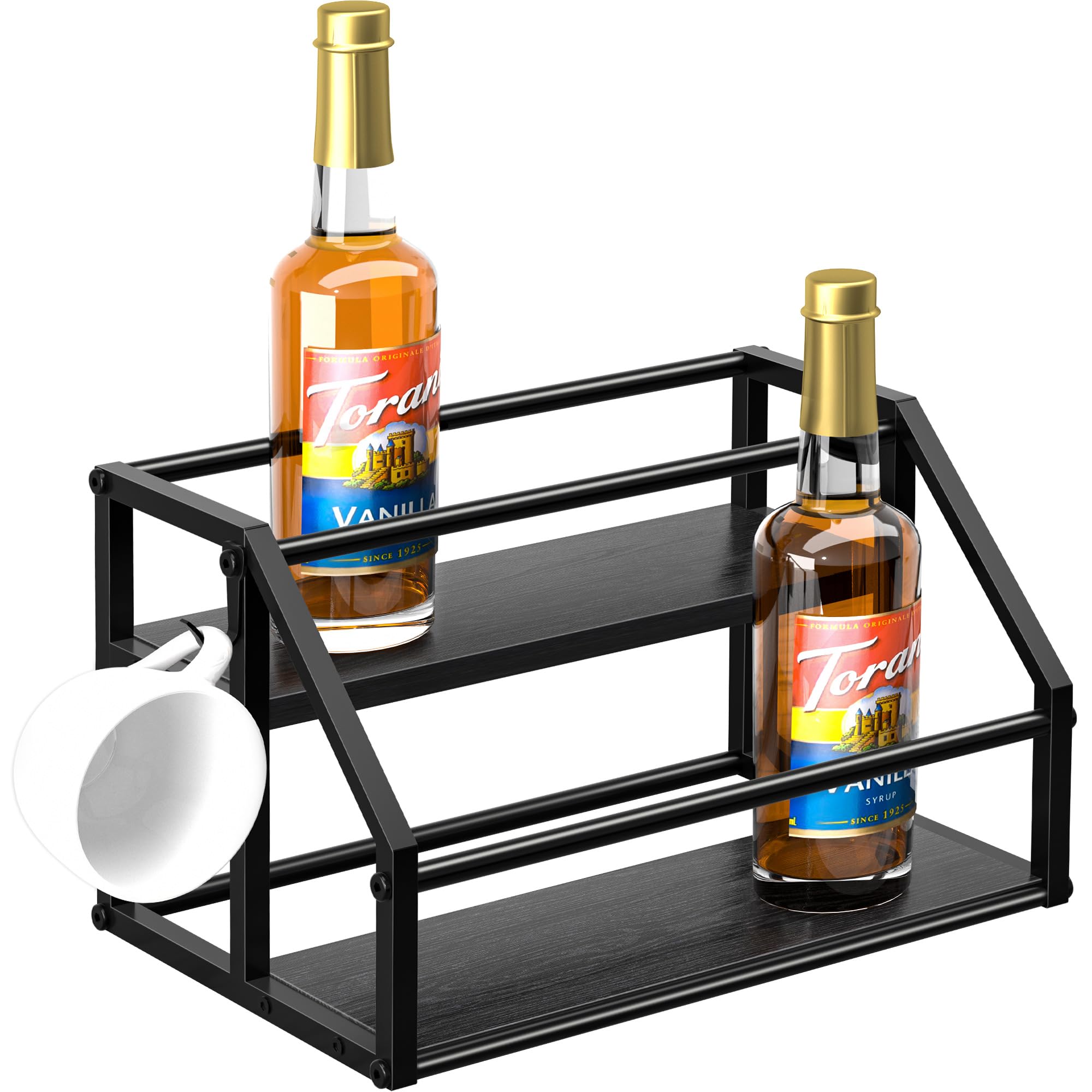 Amazon.com: Coffee Syrup Rack Organizer, Syrup Bottle Holder Stand for ...