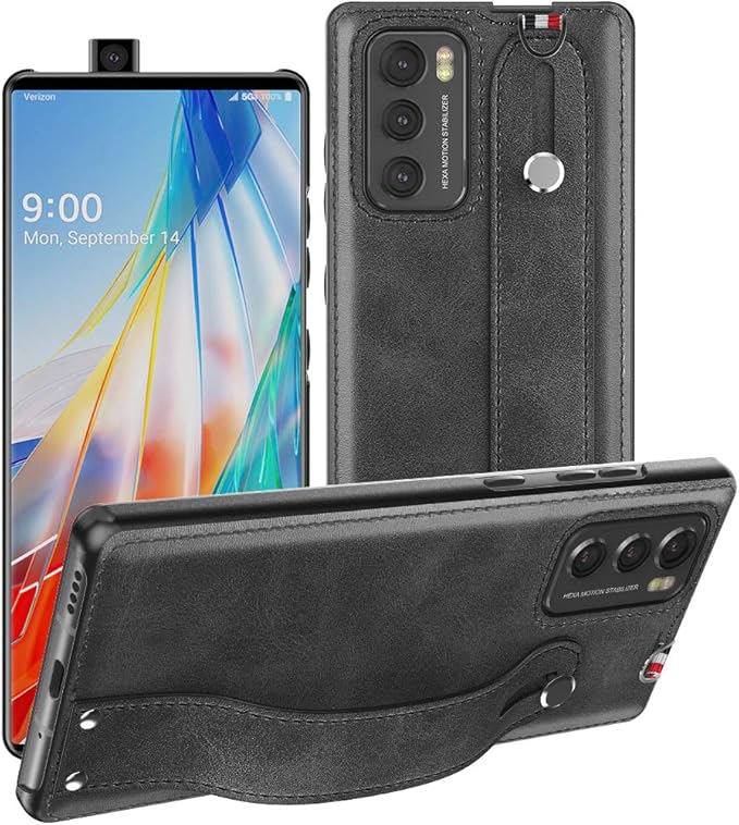 Amazon.co.jp: Foluu LG Wing 5Gケース LG Wing Case 2020 [スリム&軽量] PUレザーバック ...