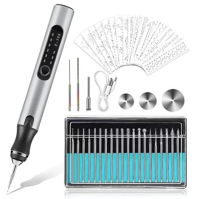 Amazon.com: USB Rechargeable Engraving Pen, 2023 New Mini Engraver Pen ...