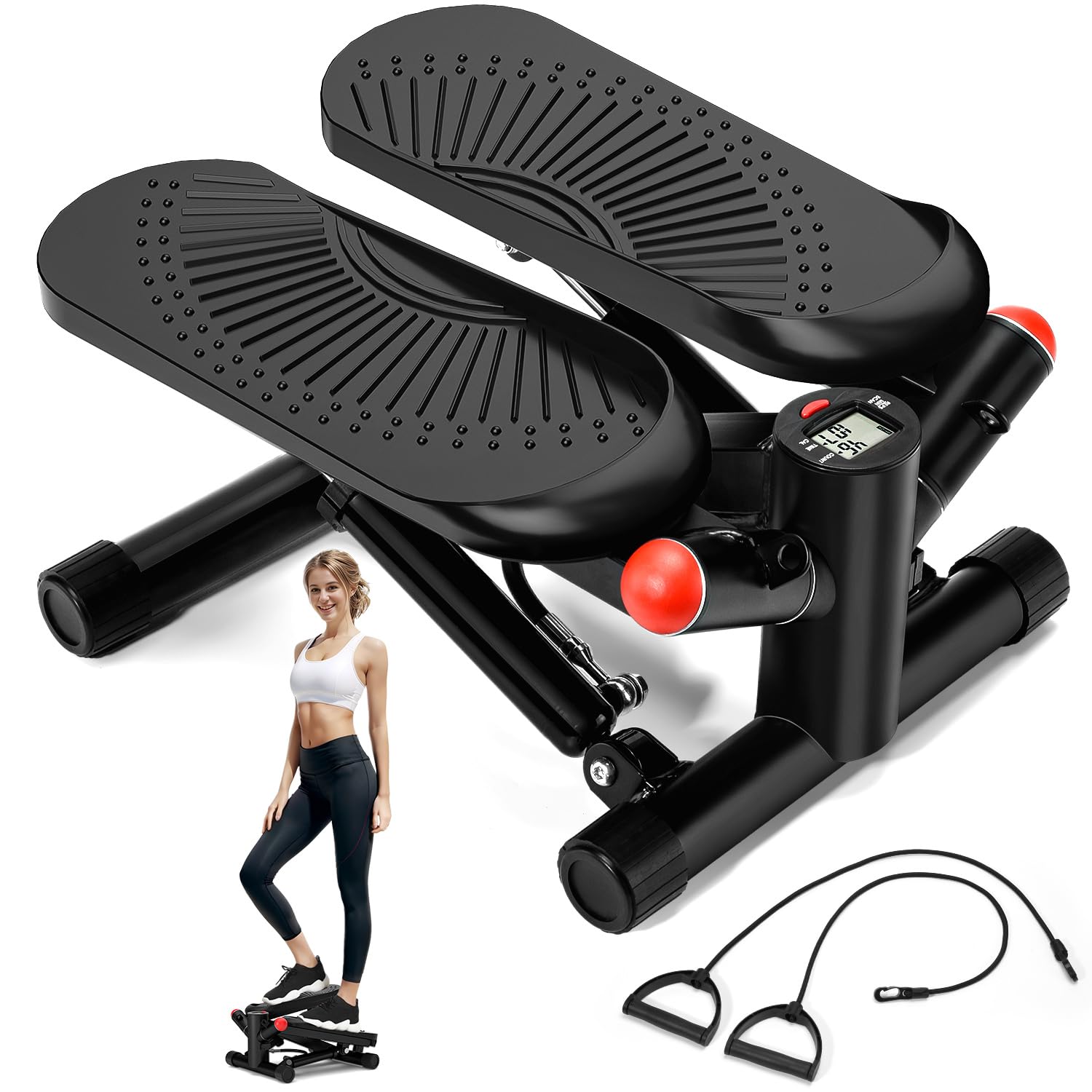 Steppers for Exercise at Home, Upgraded Stair Stepper Machine with 10DB ...