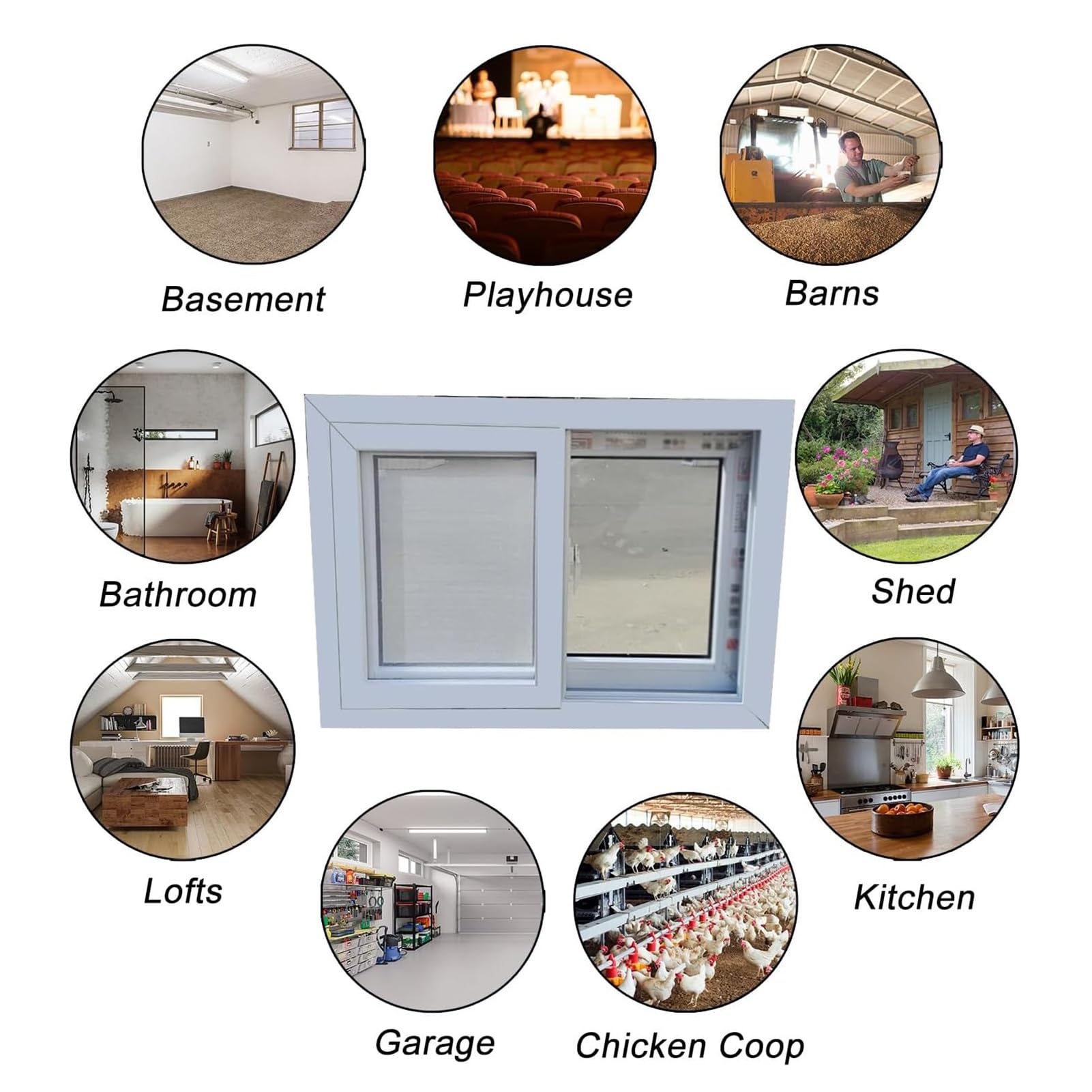 Basement Window Basement Sliding Window - Aluminum Frame, Tempered ...