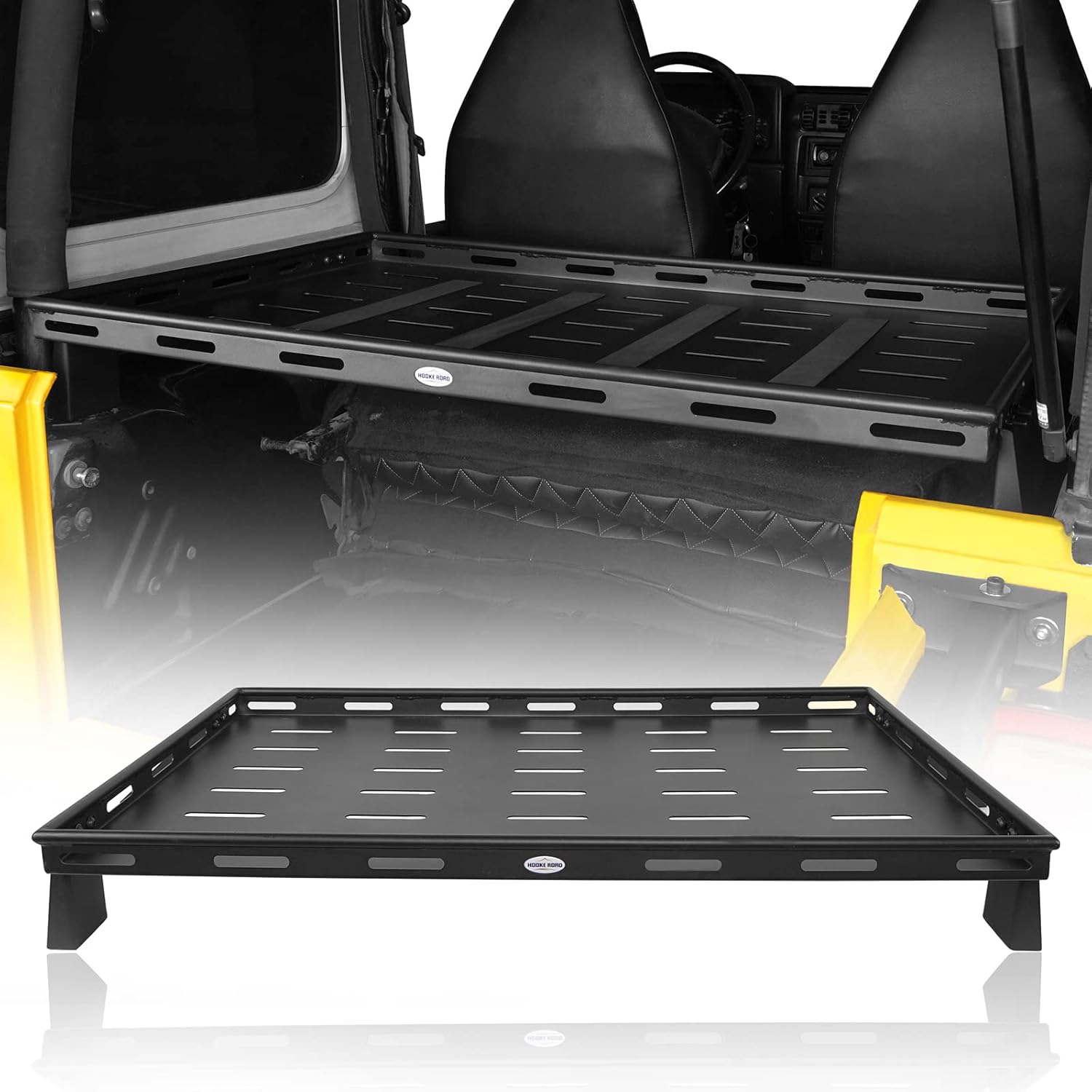 Hooke Road TJ Rear Trunk Cargo Rack Basket Tray Interior Storage ...