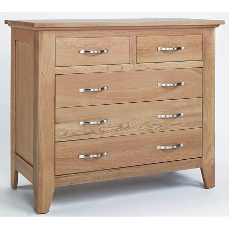 Hallowood Furniture Hereford Oak Chest of Drawers – Small 3 Drawers ...