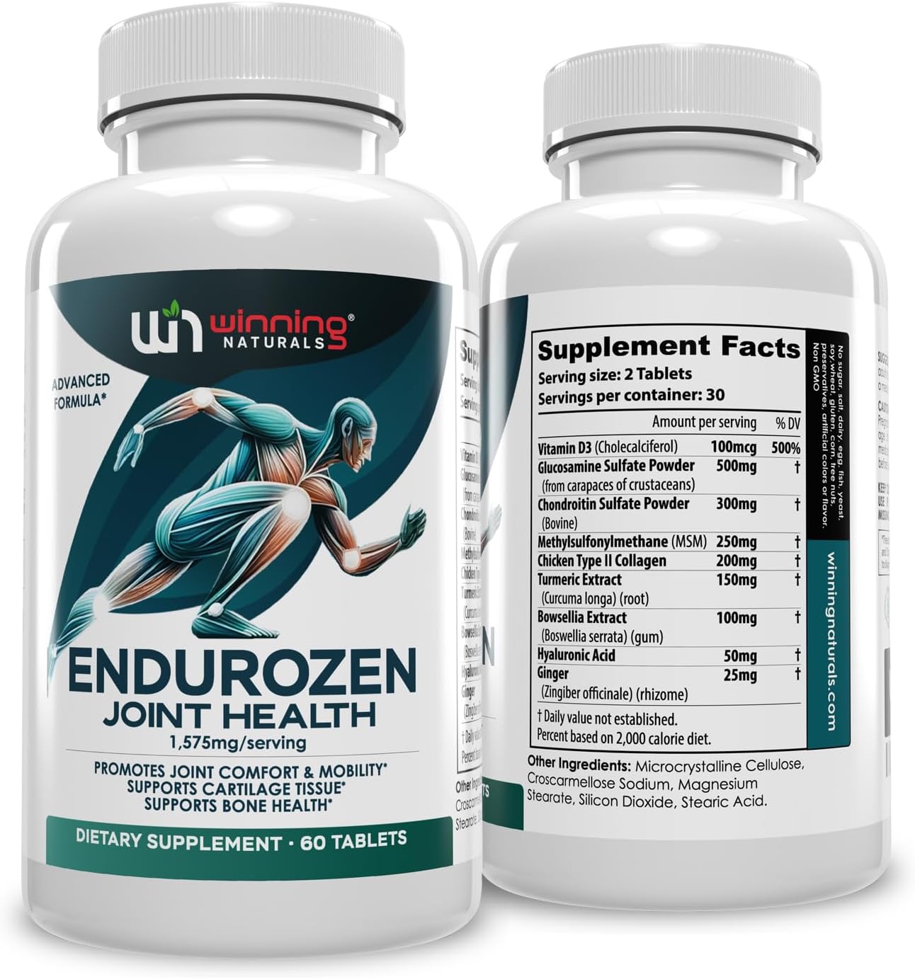 Amazon.com: EnduroZen Joint Support Supplement Advanced Formula (60 ...