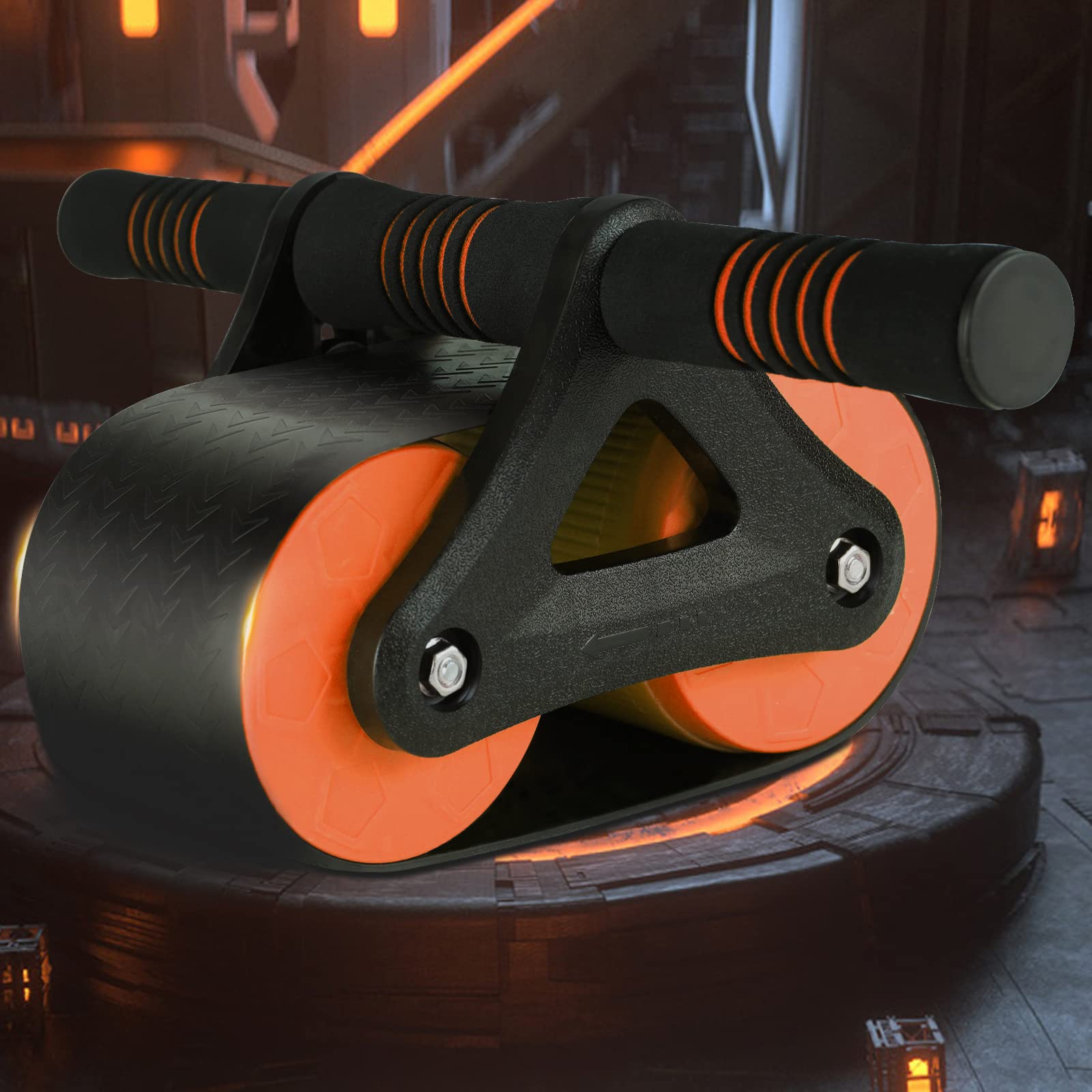 Kilolemo Automatic Rebound Abdominal Wheel, Double Round Ab Roller ...