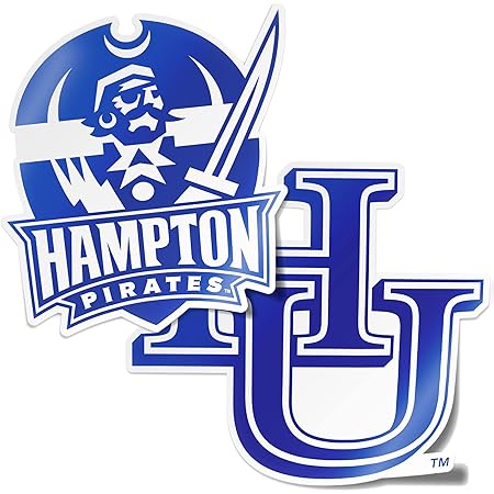 Amazon.com: Hampton University HBCU Virginia Pirates Name Logo Vinyl ...