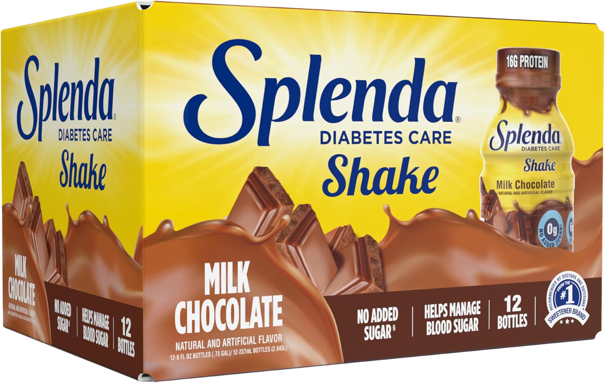 Amazon.com : SPLENDA Diabetes Care Shakes - Meal Replacement Shake, 8 ...