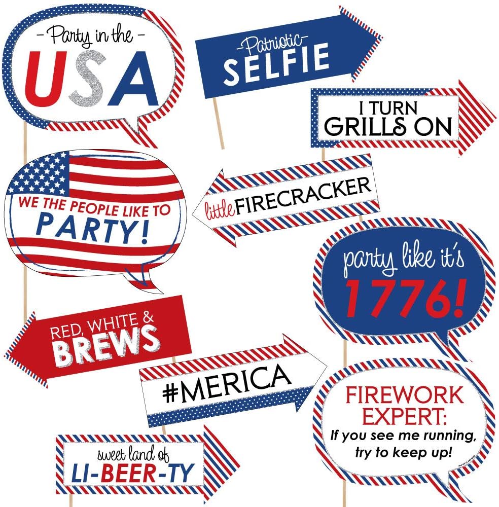 Amazon.com: 7-gost 27PCS 4th of July American USA Independence Day ...