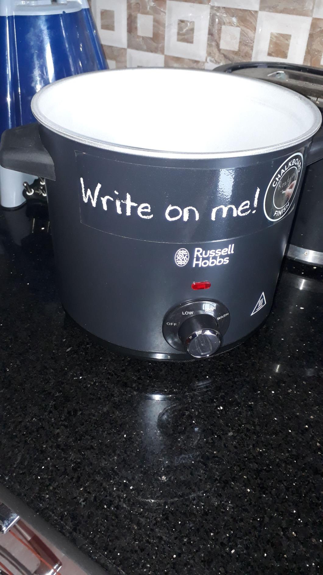 Buy Russell Hobbs 24180 Chalkboard Slow Cooker, 3. 5 L, Black Online at ...