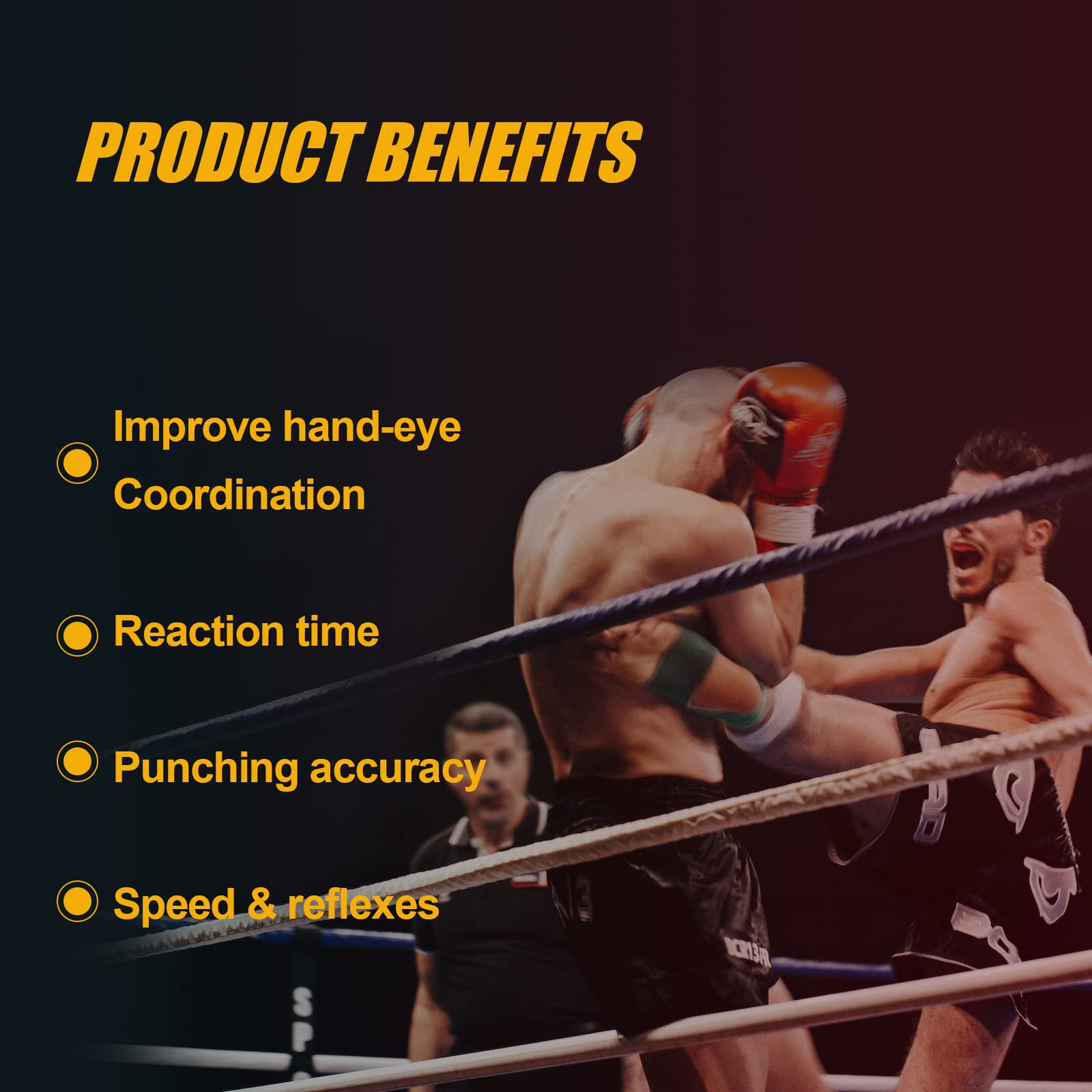 Snapklik.com : Boxing Reflex Ball, Adjustable MMA Boxing Equipment For ...