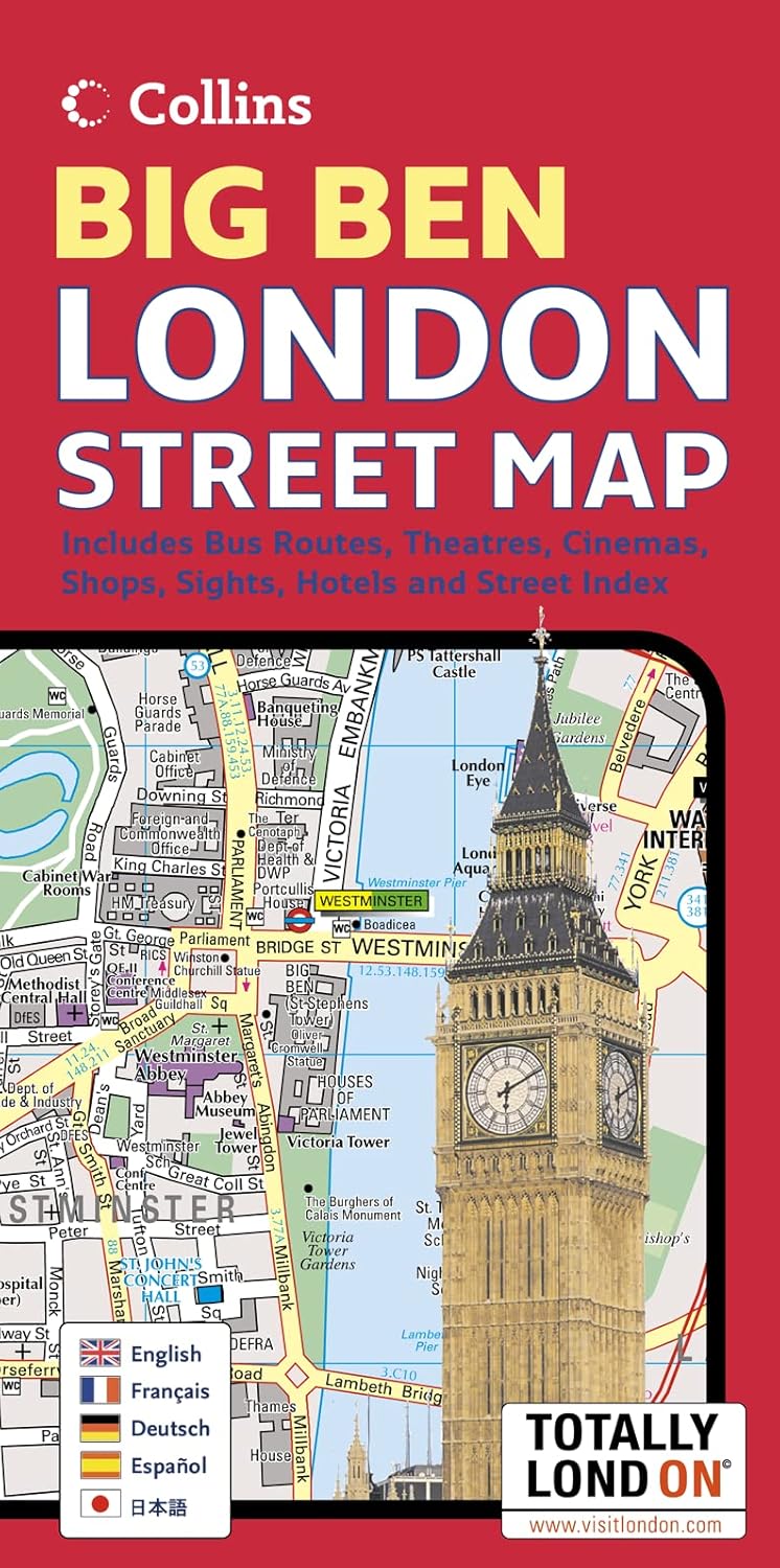 London Big Ben Map : Collins Publishers: Amazon.de: Bücher
