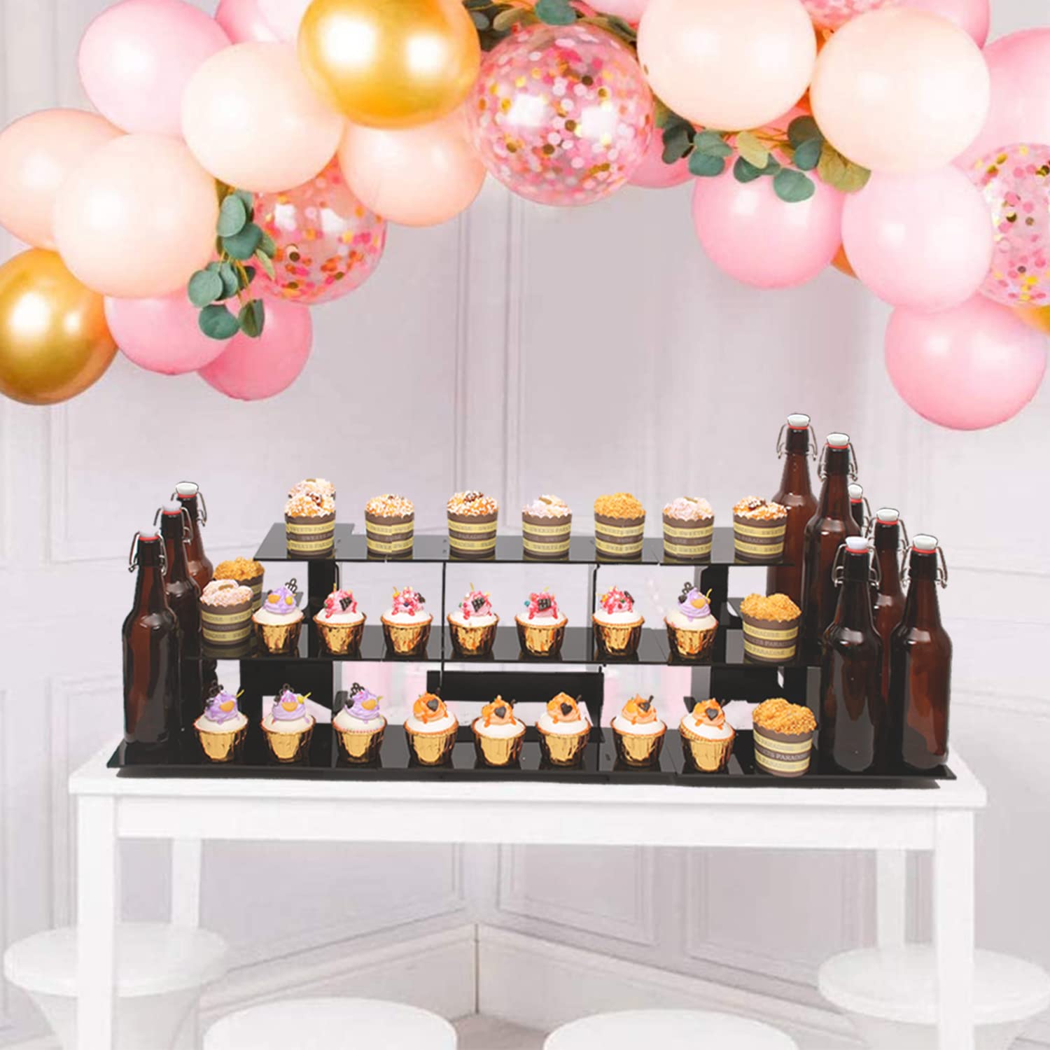 Acrylic Retail Display Risers, 3 Tier Retail Table Display Stand ...