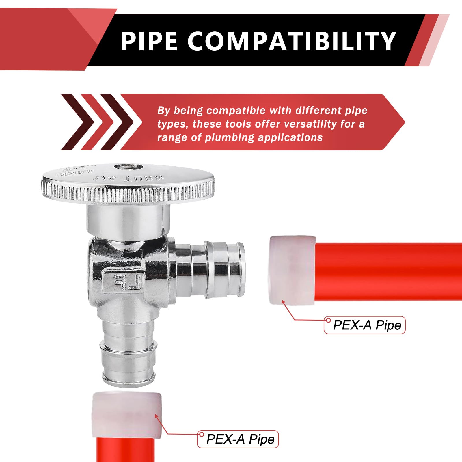 Snapklik.com : EFIELD 1/4 Turn Angle Stop Valve Pex-A Cold Expansion 1/ ...
