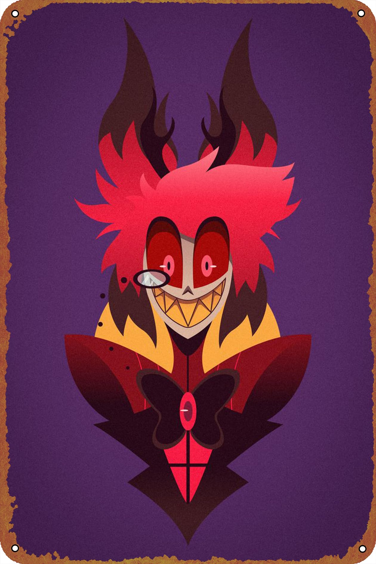 Amazon.com: Alastor Anime Poster Tin Sign Cafe bar Home Wall Art ...