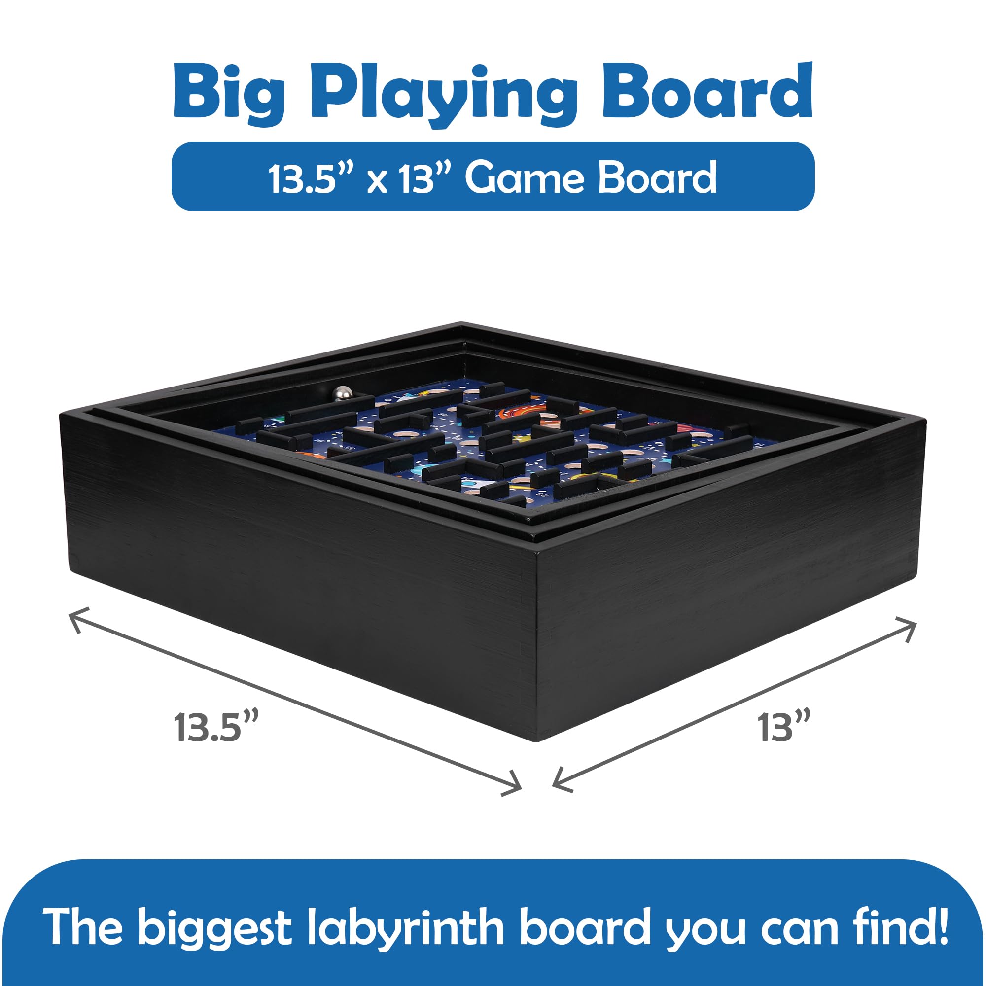 Snapklik.com : STERLING Games Wooden Labyrinth Space Shuttle Theme Tilt ...