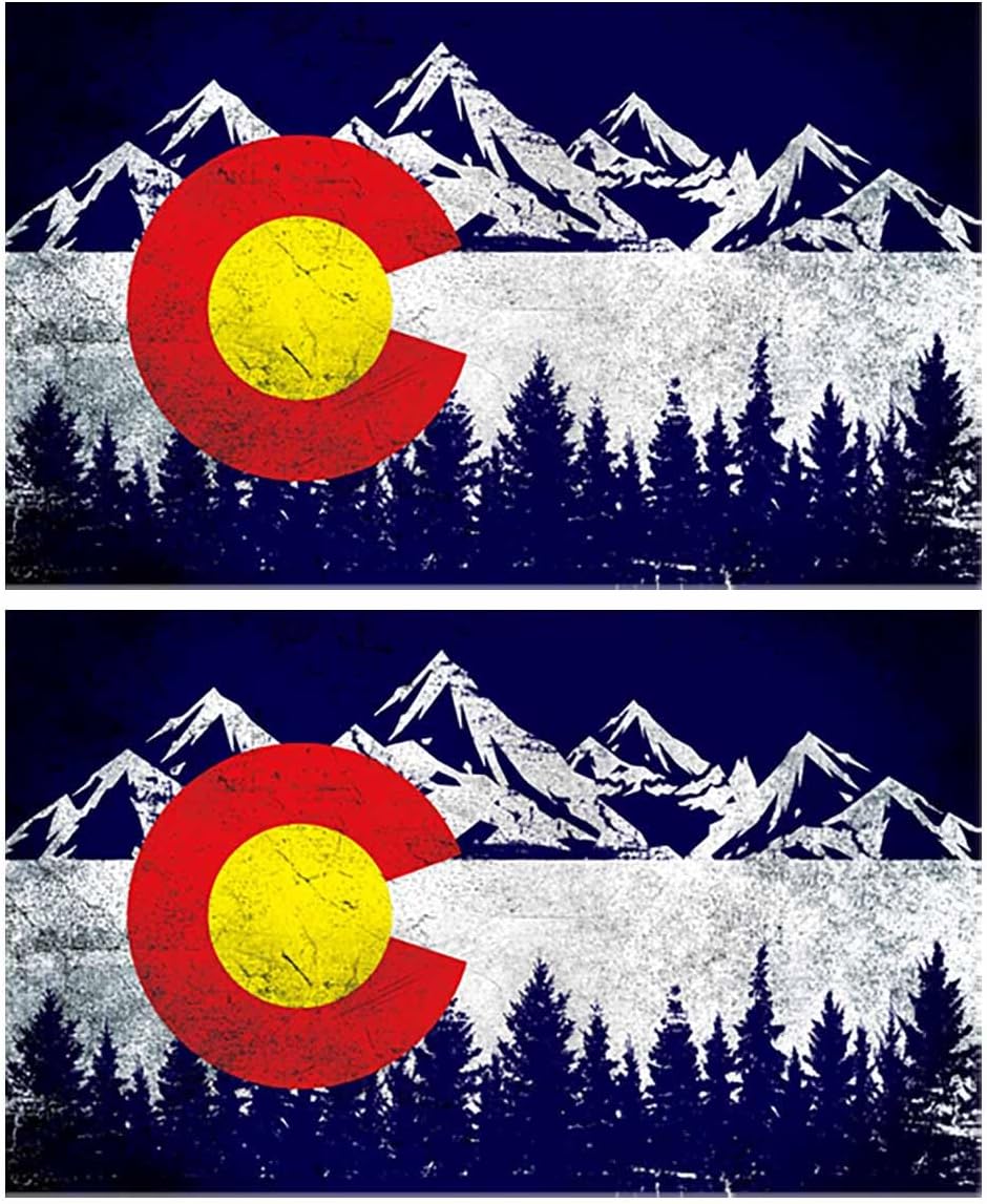 Amazon.com: Colorado C Nature Sticker. Colorado Stickers. Colorado Flag ...