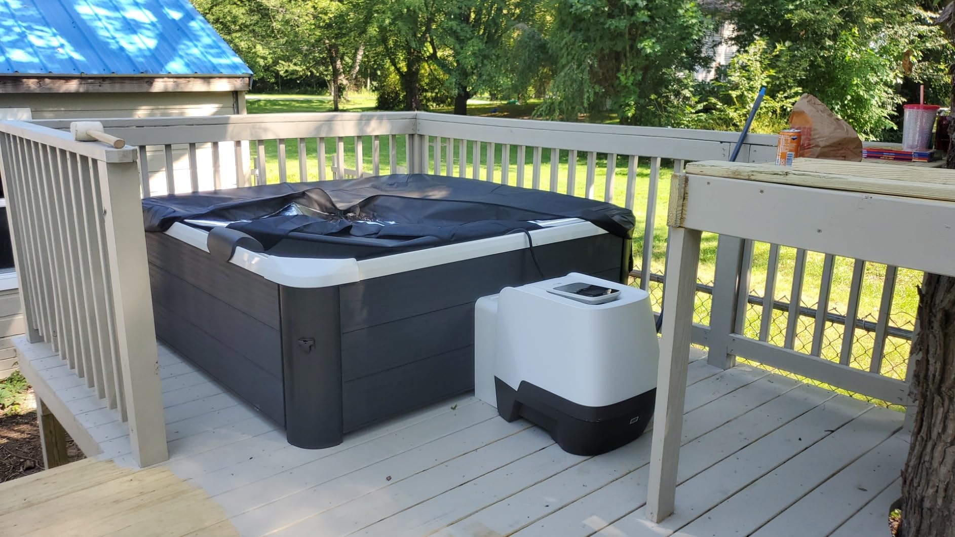 $142/mo - Finance MSpa Oslo 4-6 Person Square Outdoor Inflatable Hot ...