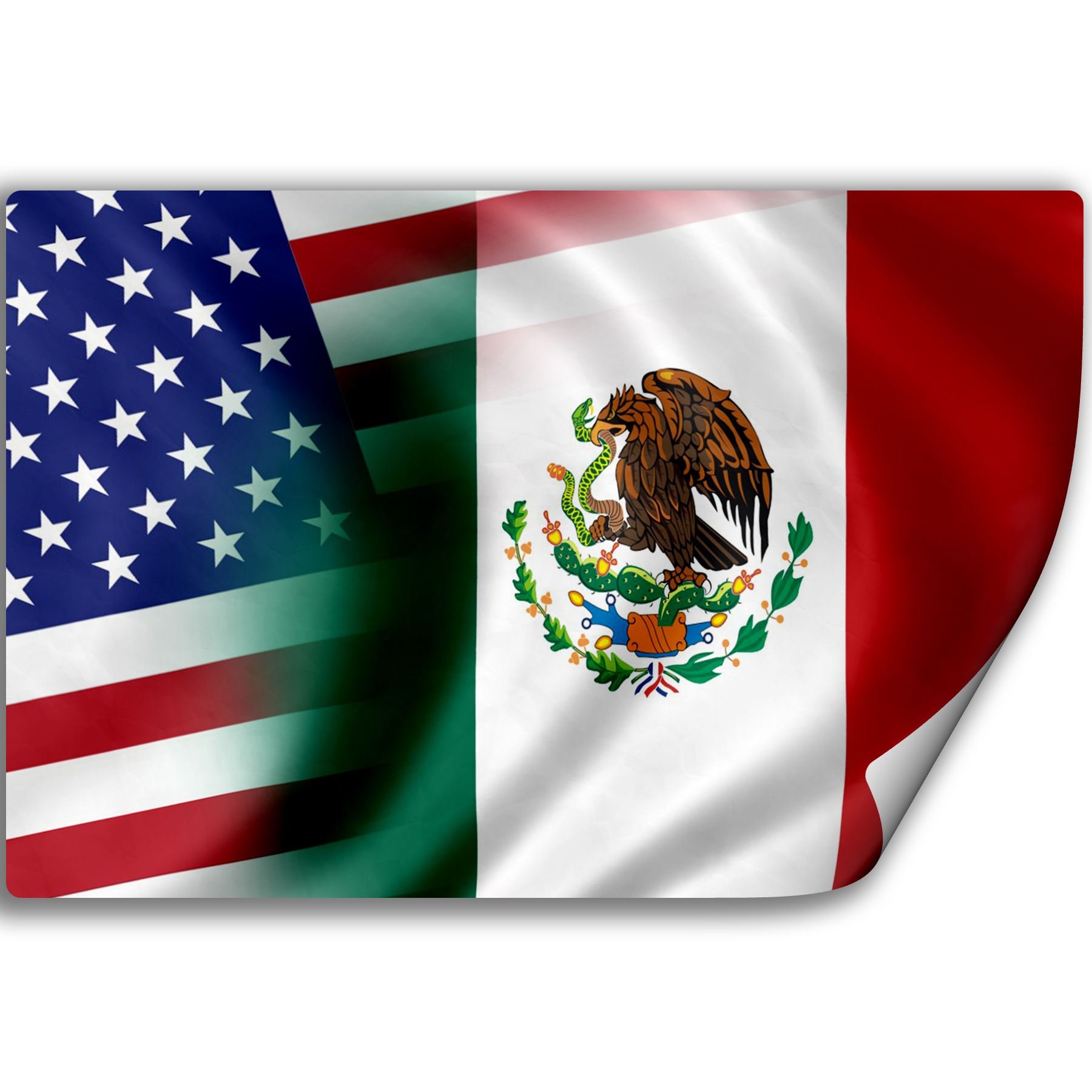 Dibujos De Banderas Mexicanas Y Americanas Juntas