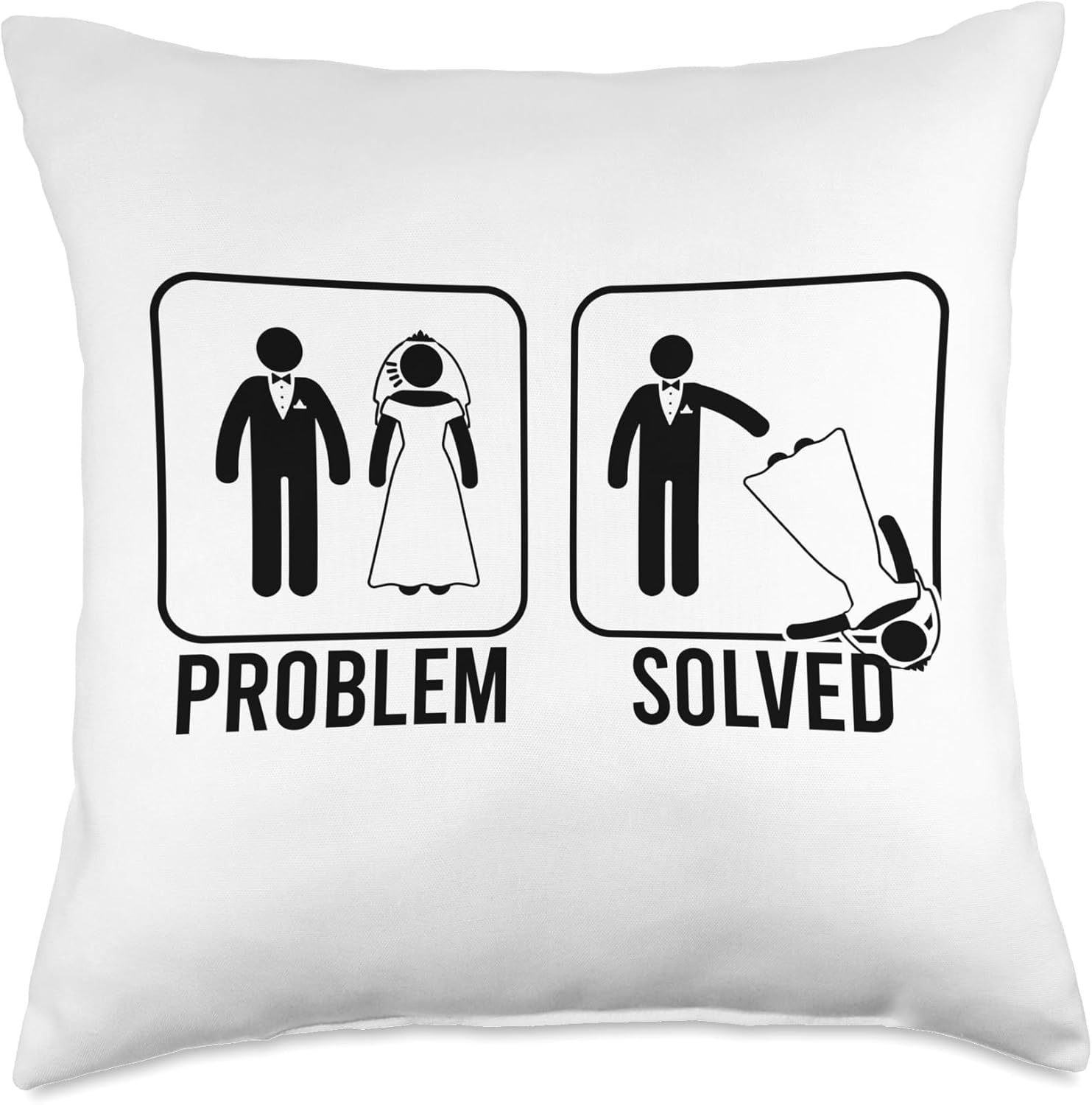 Amazon.com: PROBLEM SOLVED Funny Stick Figure Memes Problem Solved ...